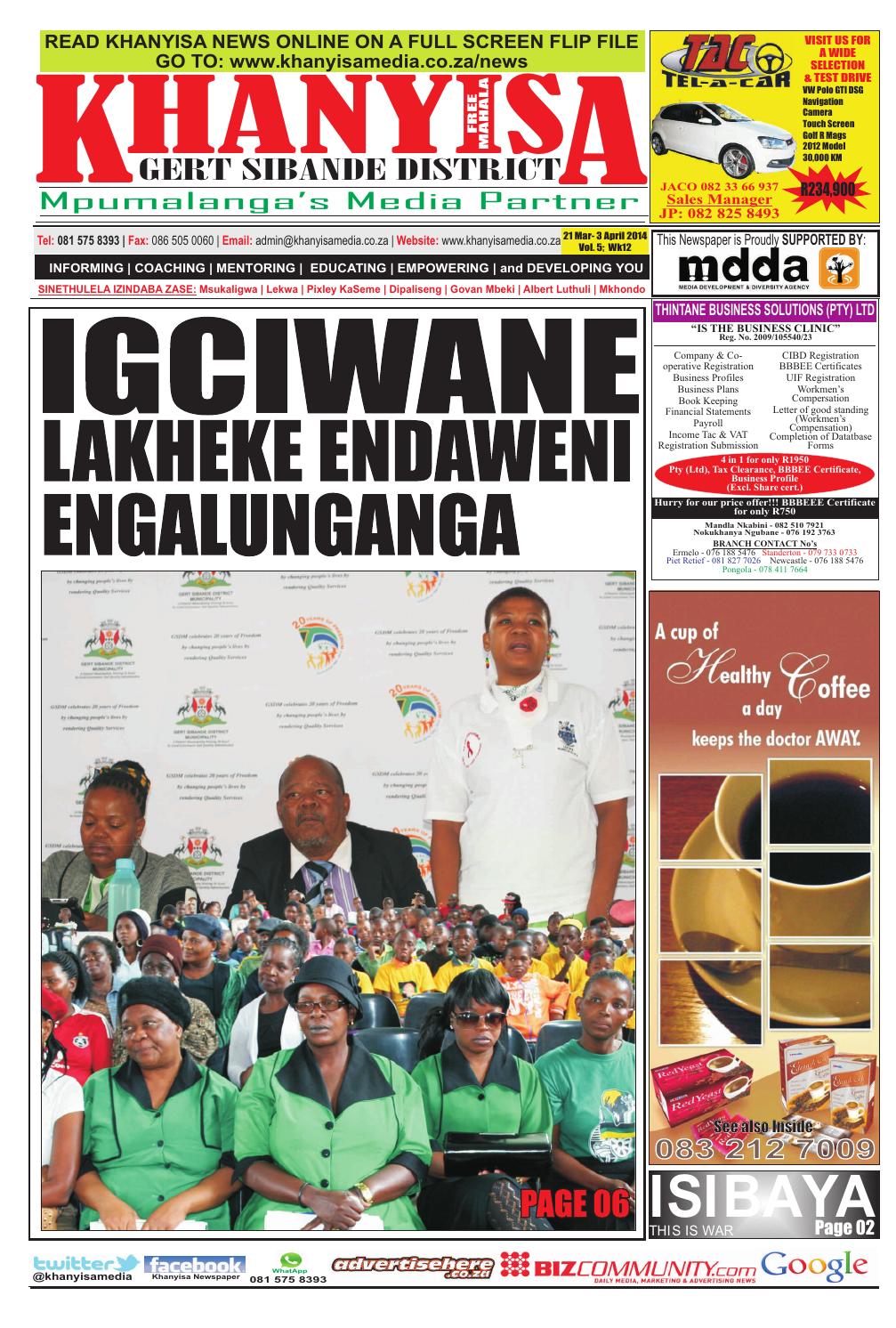 Khanyisa21032014 by Khanyisa Weekly Newspaper - Issuu