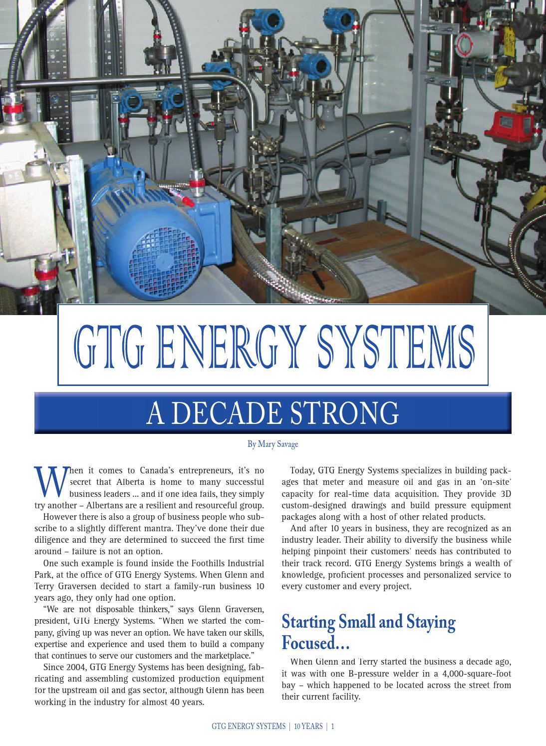 GTG Energy Profile - April 2014 by Business in Calgary - Issuu