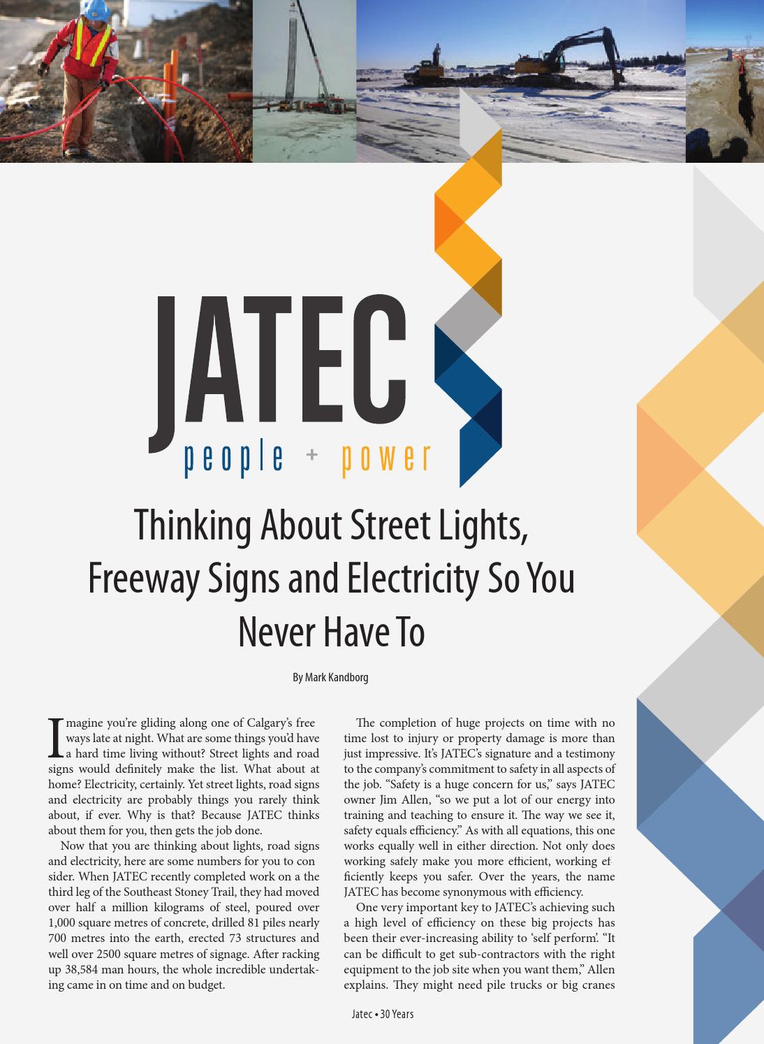Jatec Profile - 30 Years by Business in Calgary - Issuu