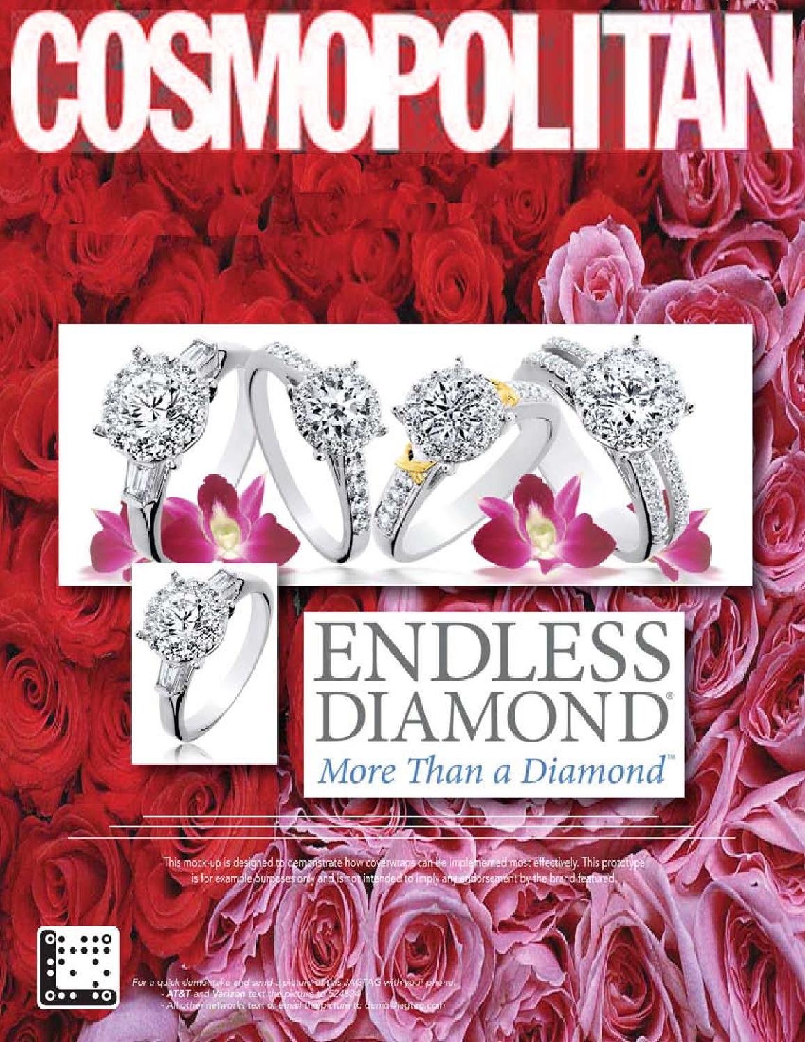 ENDLESS DIAMONDS – Mockup Example of Magazine Cover Wrap Marketing ...