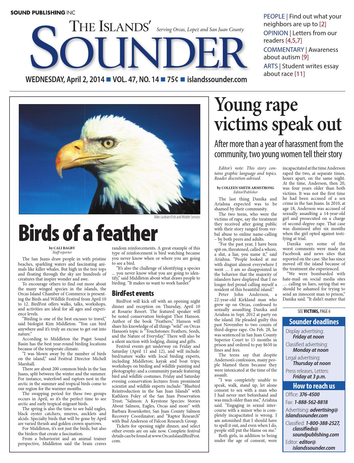 Islands' Sounder, April 02, 2014 by Sound Publishing - Issuu