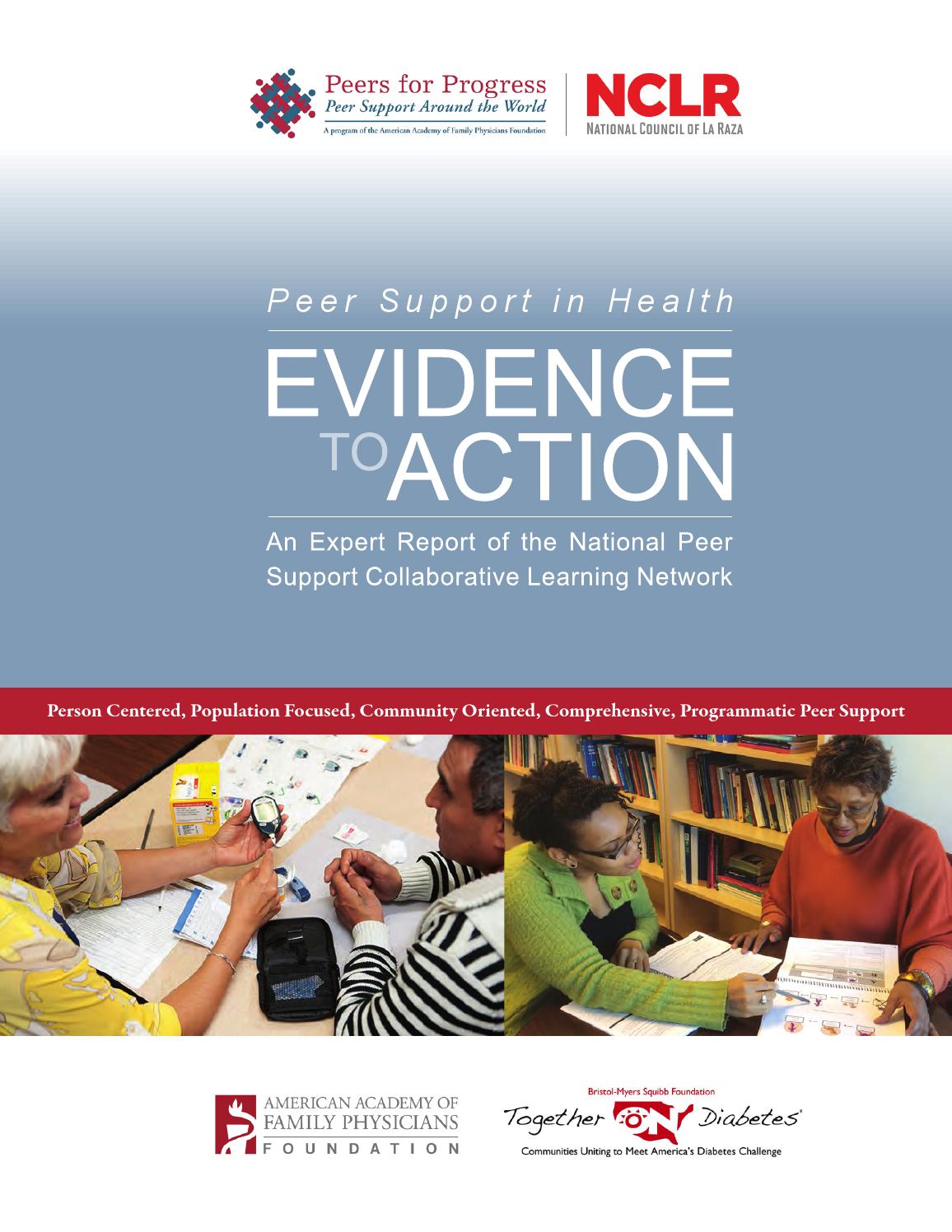 Peer Support in Health: Evidence to Action by UnidosUS - Issuu