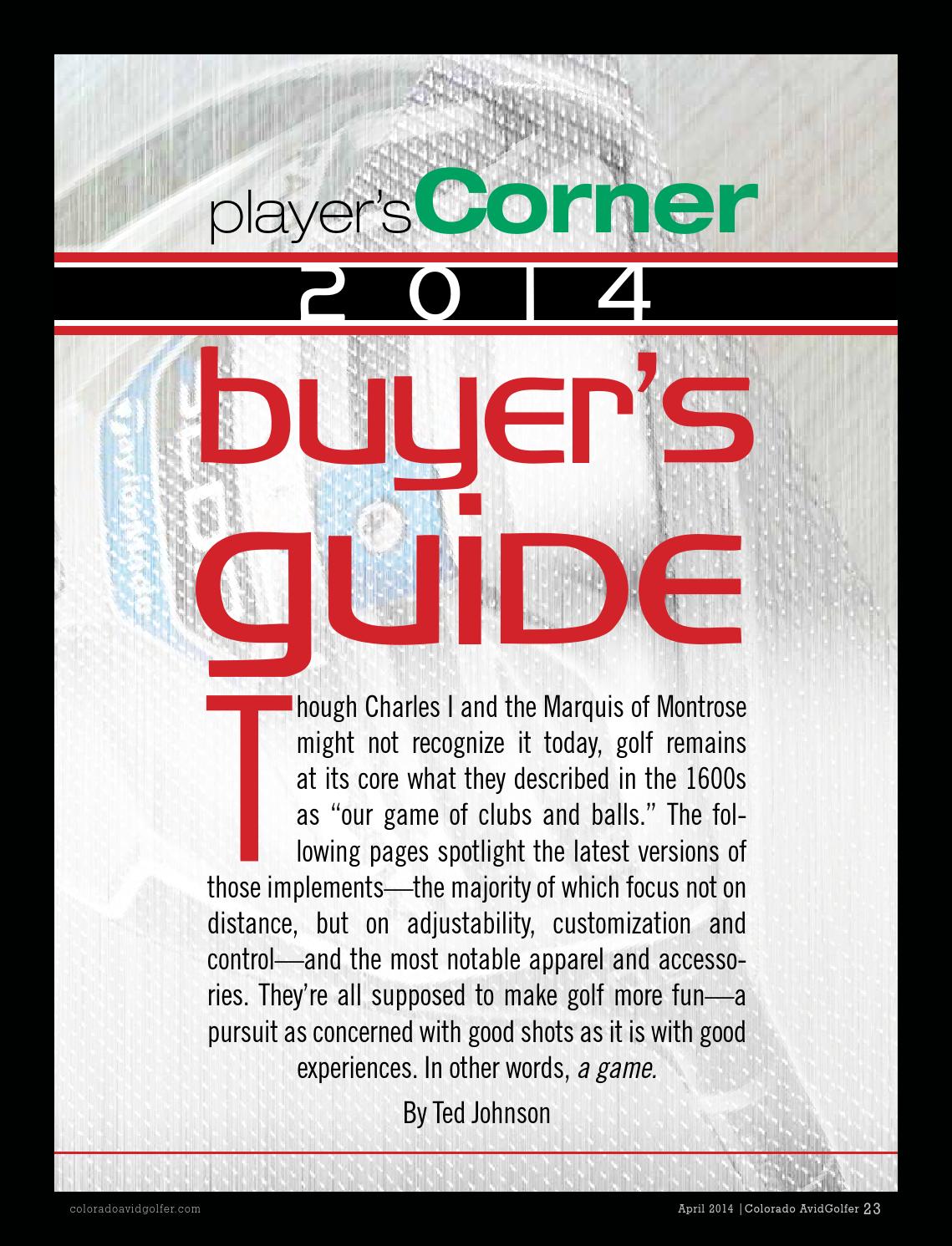 2014 Buyer's Guide by Colorado AvidGolfer - Issuu