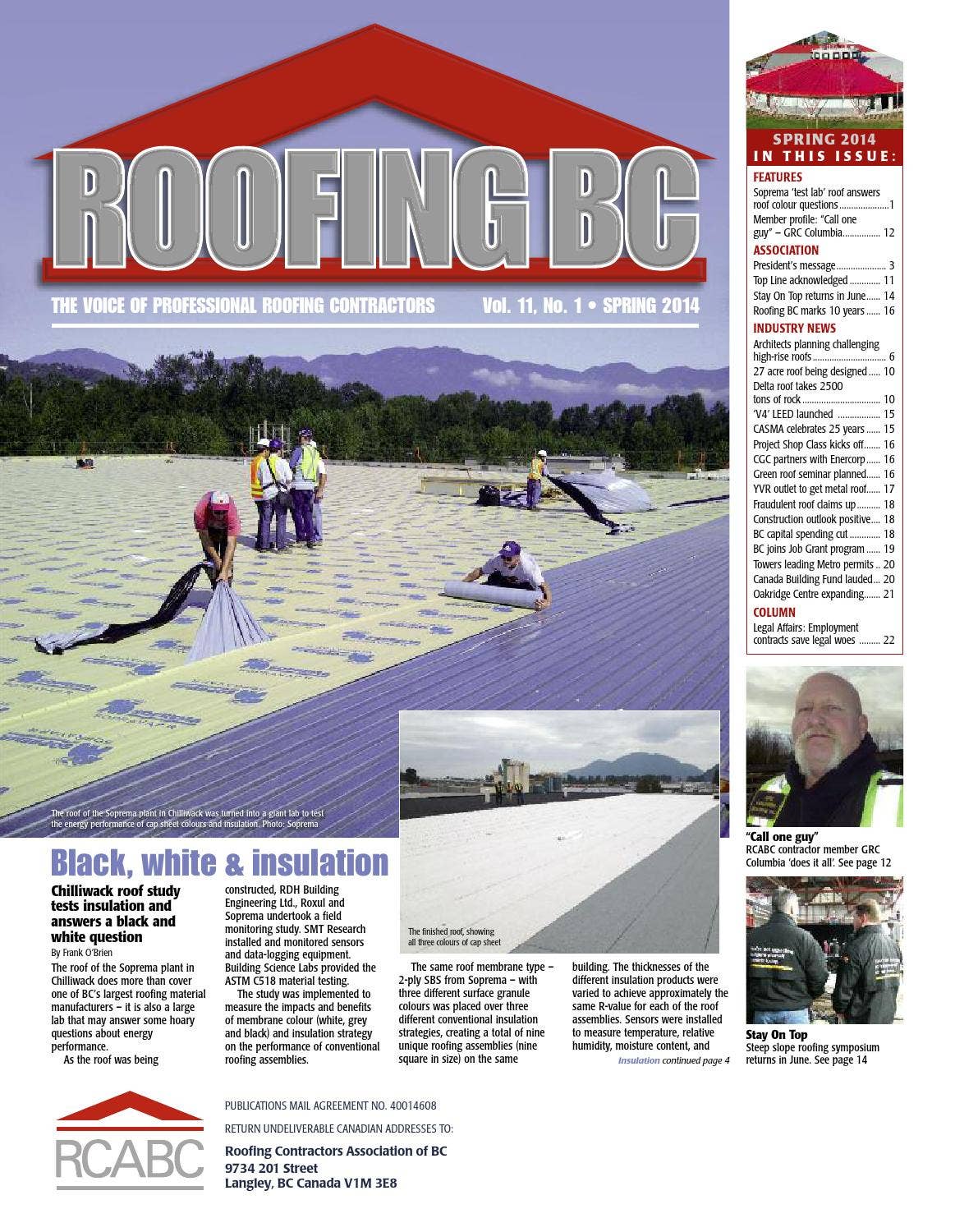 Roofing BC Spring 2014 by RCABC - Issuu