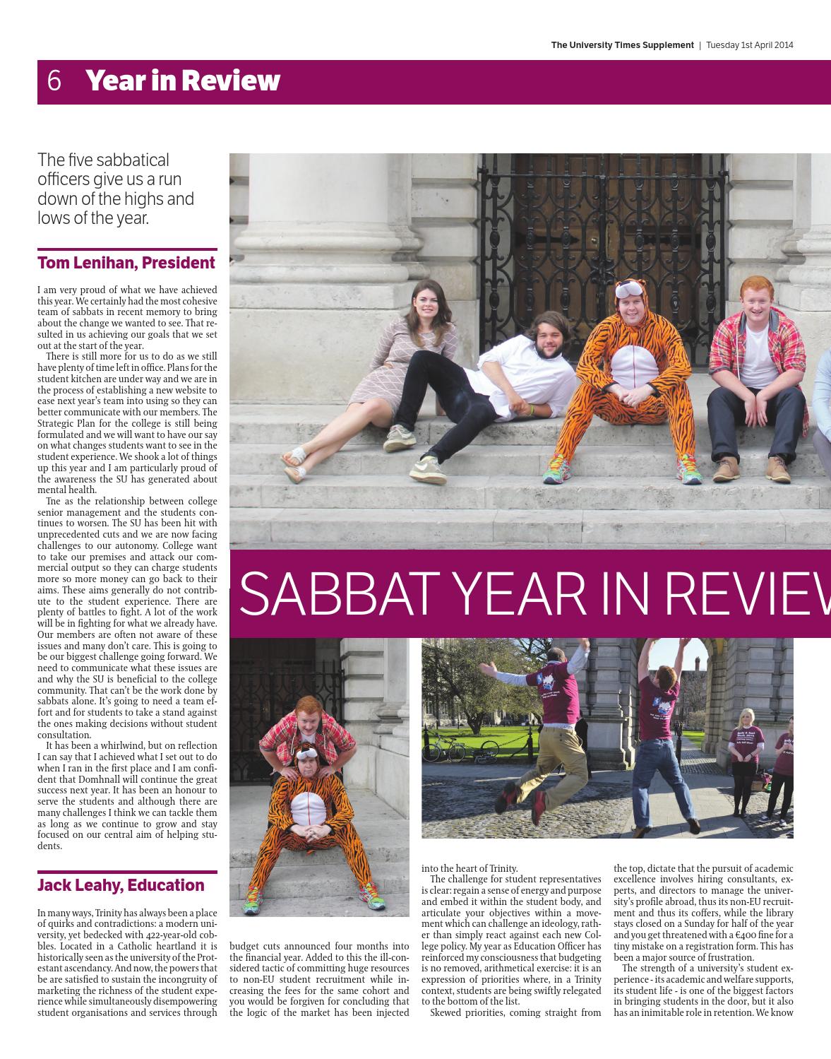 The University Times Year in Review Supplement by The University Times ...