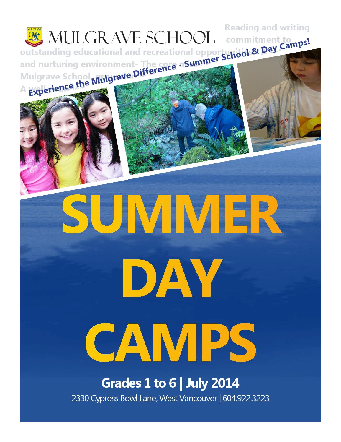 Summer Day Camp Guide by Mulgrave School - Issuu