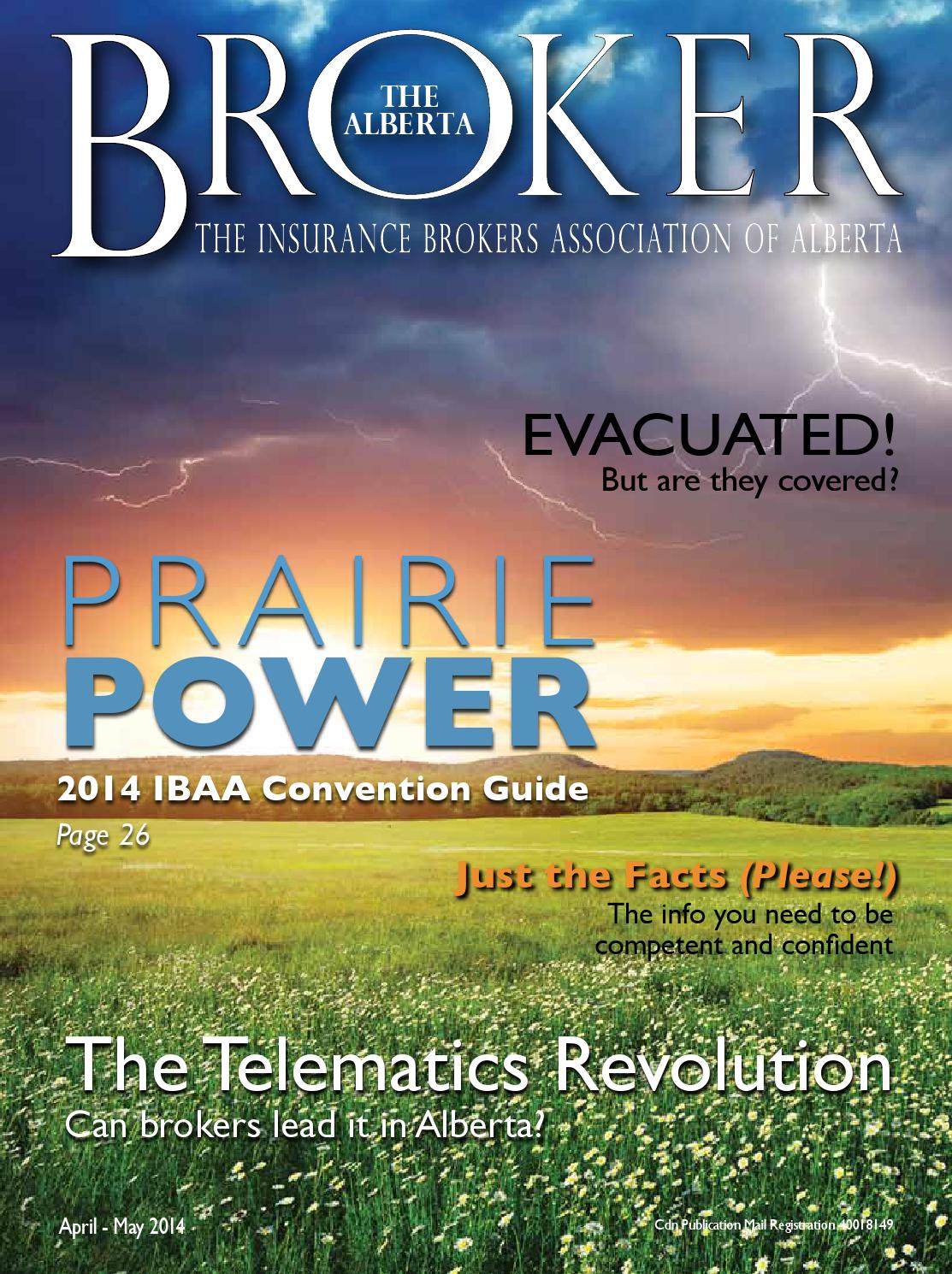 Ab broker april may 2014 by Insurance Brokers Association of Alberta ...