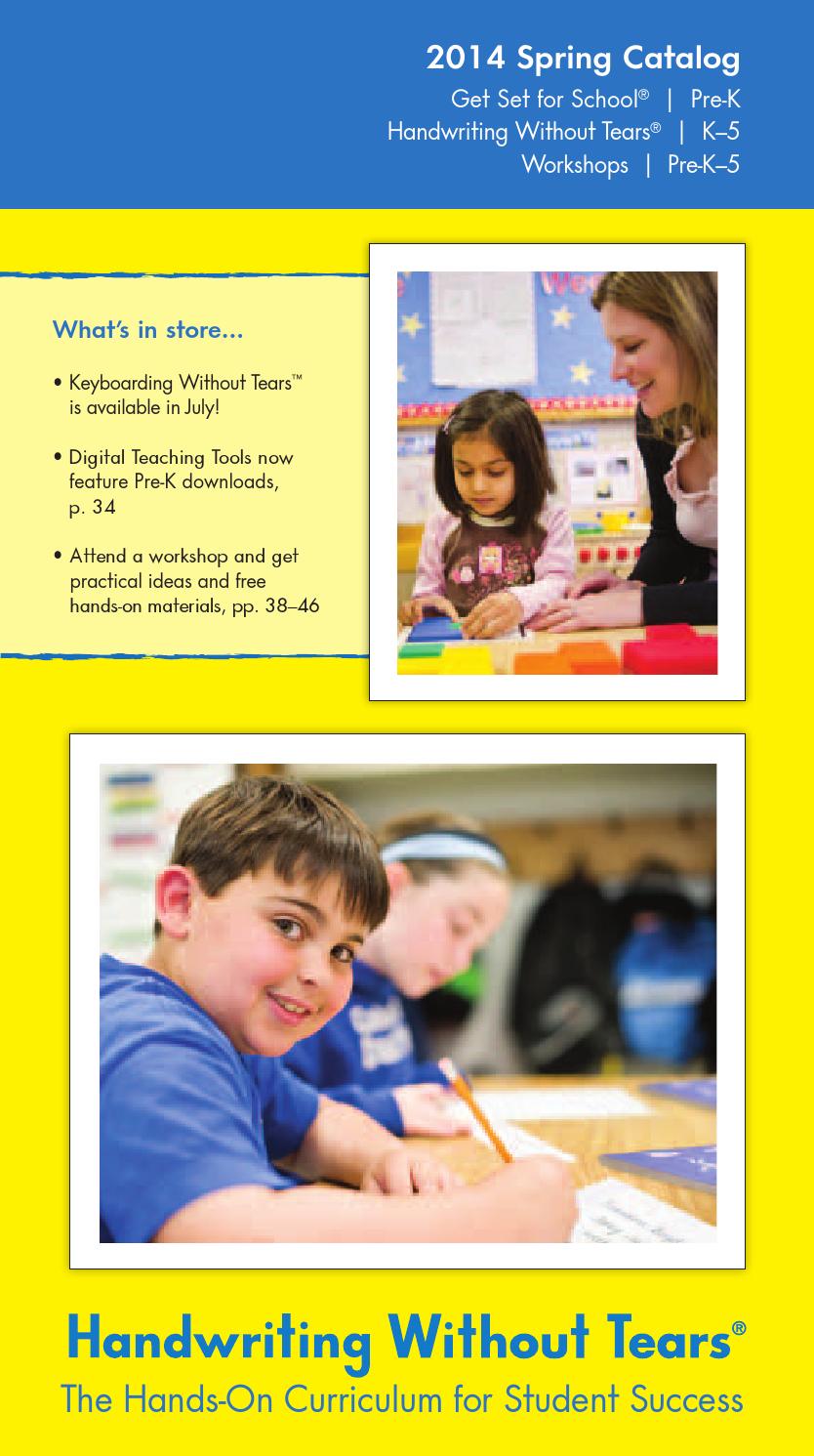 Hwt Spring 2014 by Learning Without Tears - Issuu