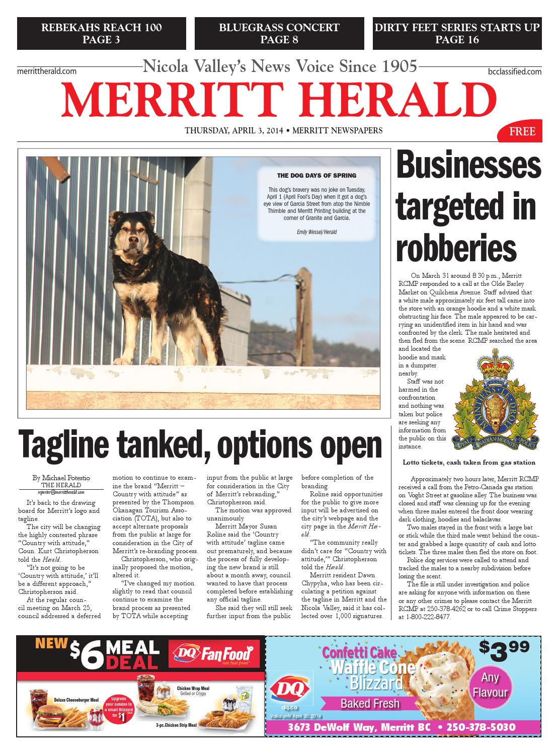 Merritt Herald, April 03, 2014 by Black Press Media Group - Issuu