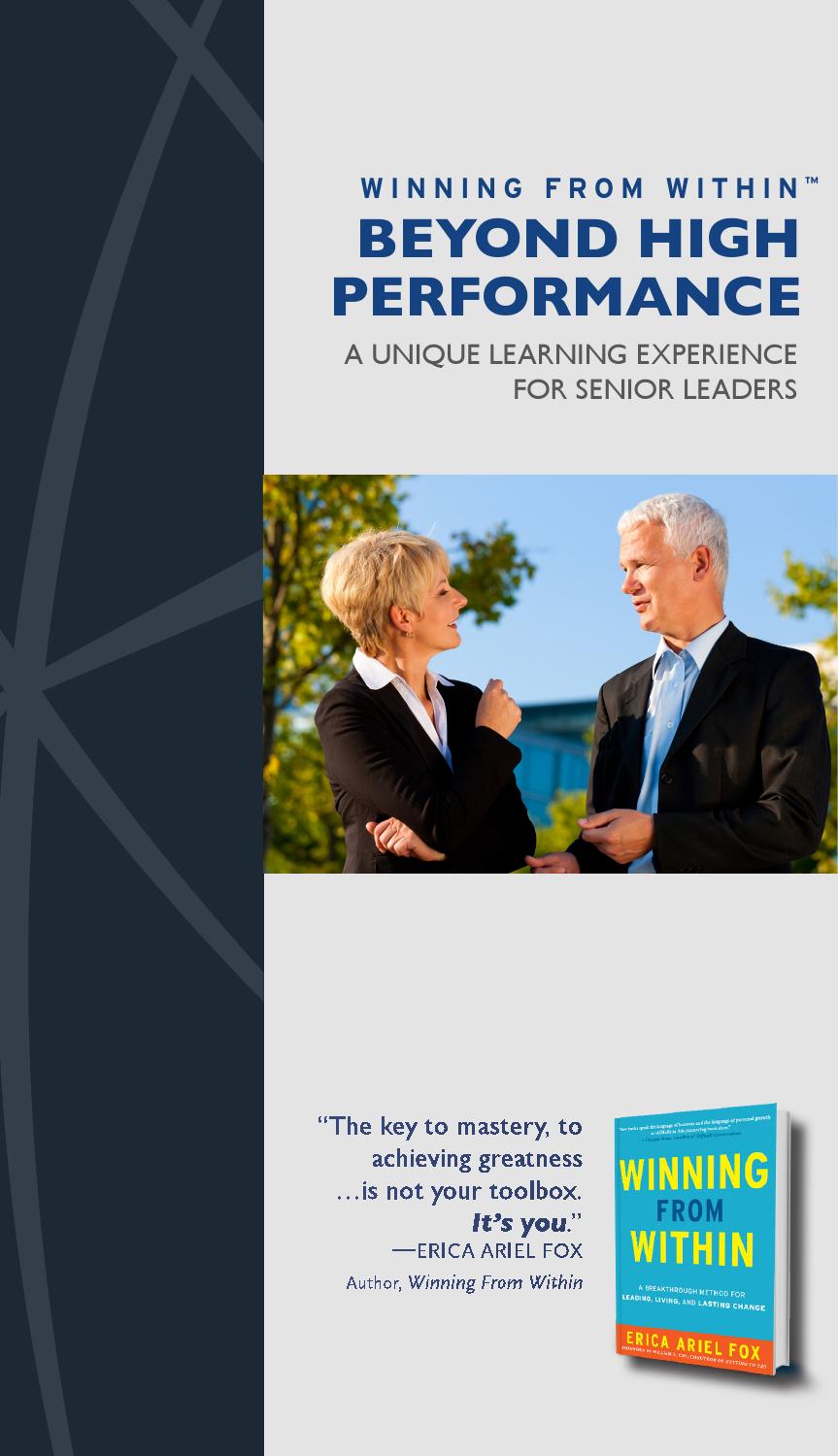 Beyond High Performance by Mobius Executive Leadership - Issuu