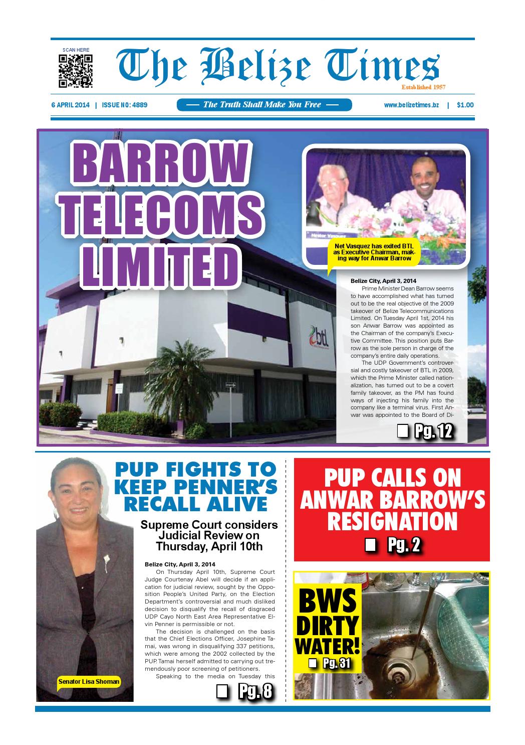 Belize Times April 6, 2014 by Belize Times Press - Issuu