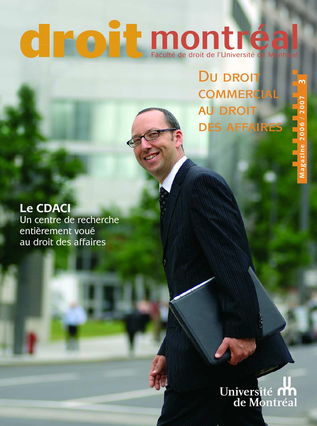 choix de cours udem droit
