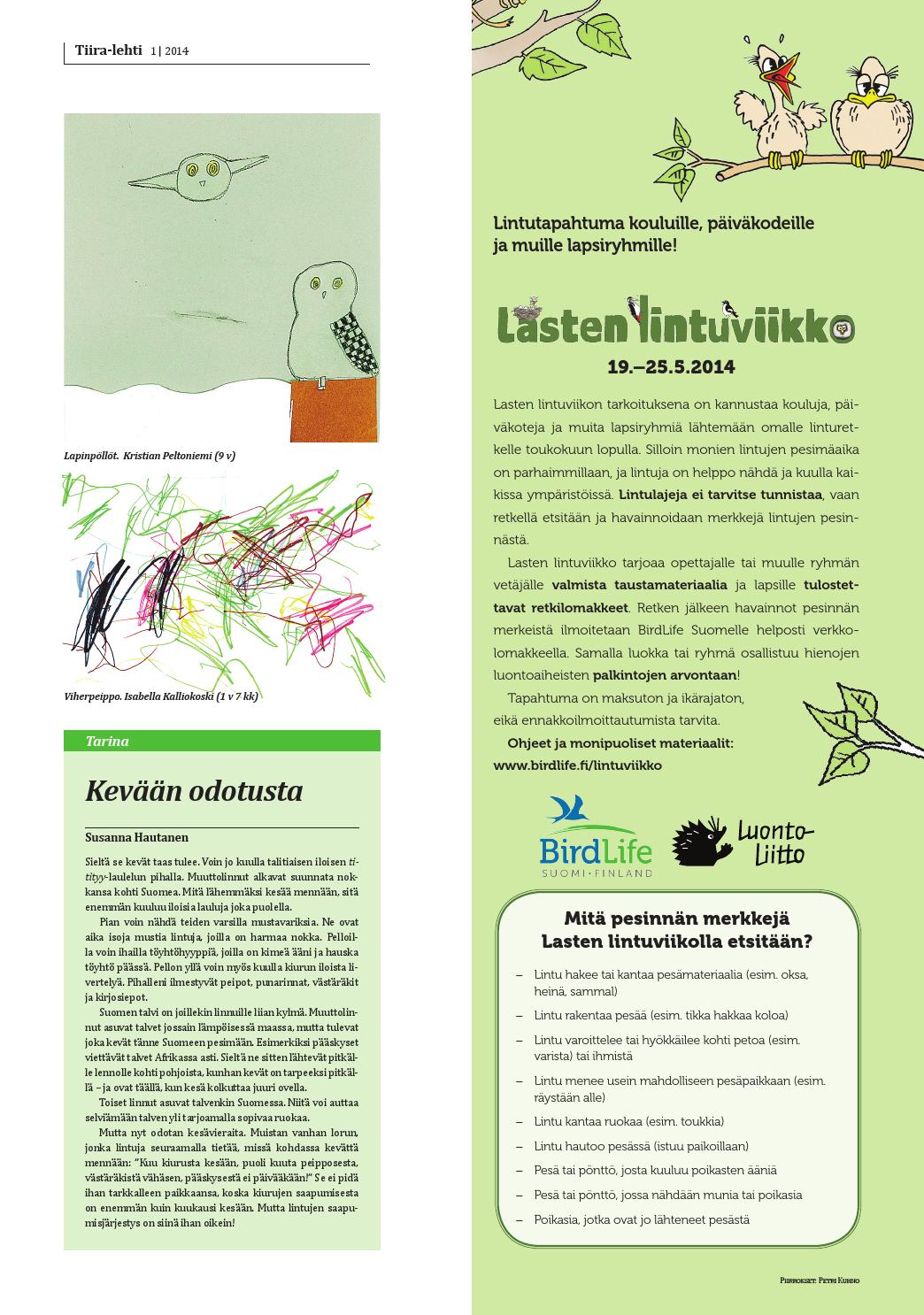 Tiira 1/2014 by BirdLife Suomi - Issuu