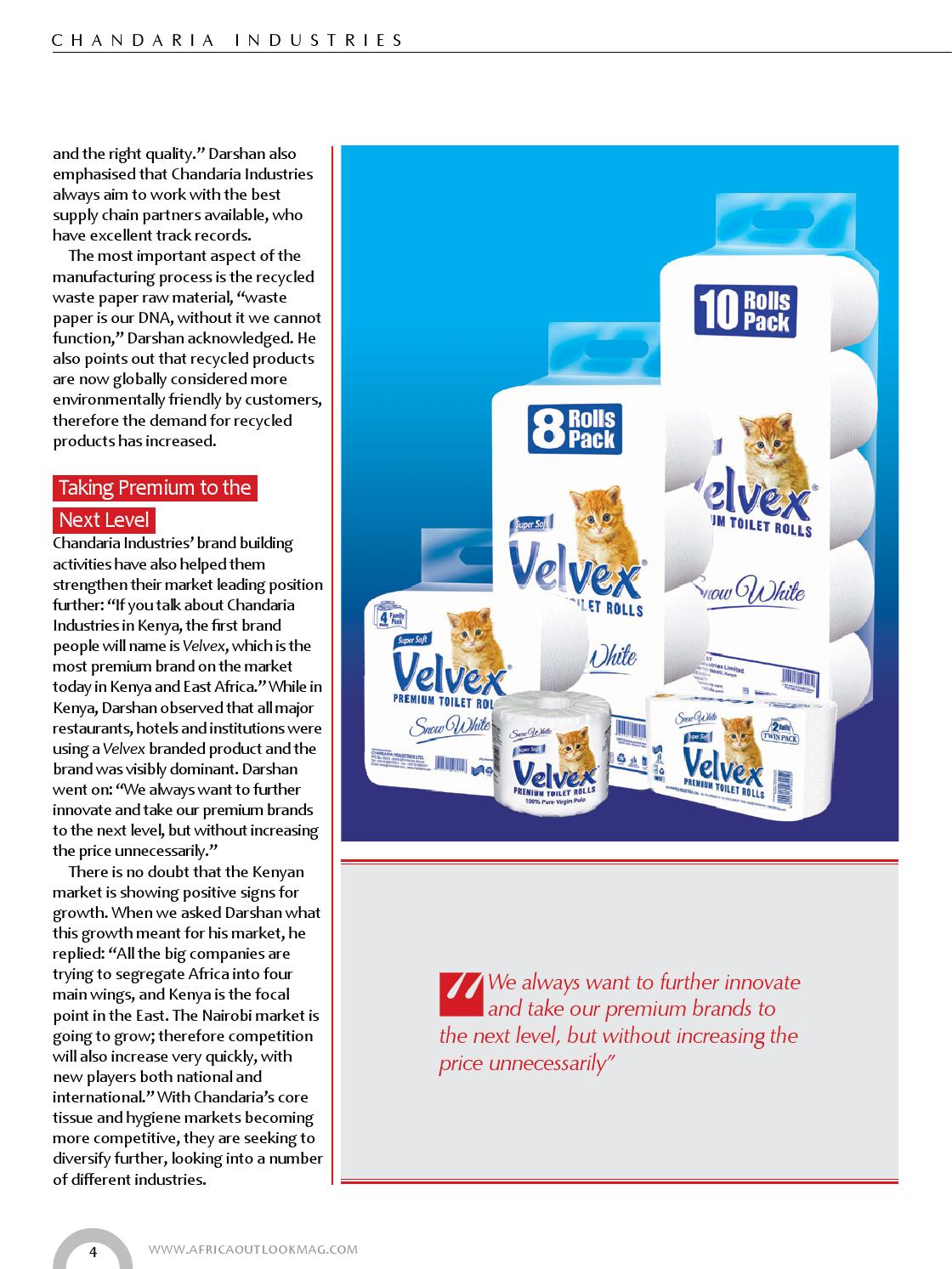 CHANDARIA INDUSTRIES by Outlook Publishing - Issuu