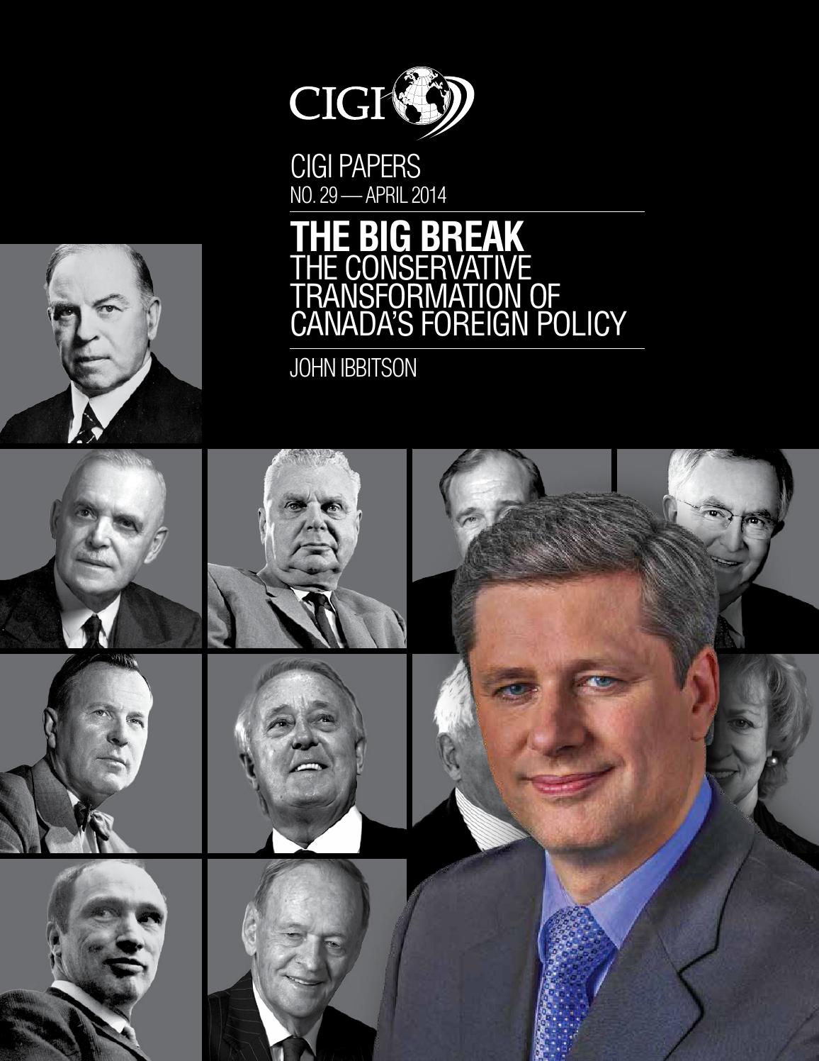 The Big Break: The Conservative Transformation of Canada's Foreign ...