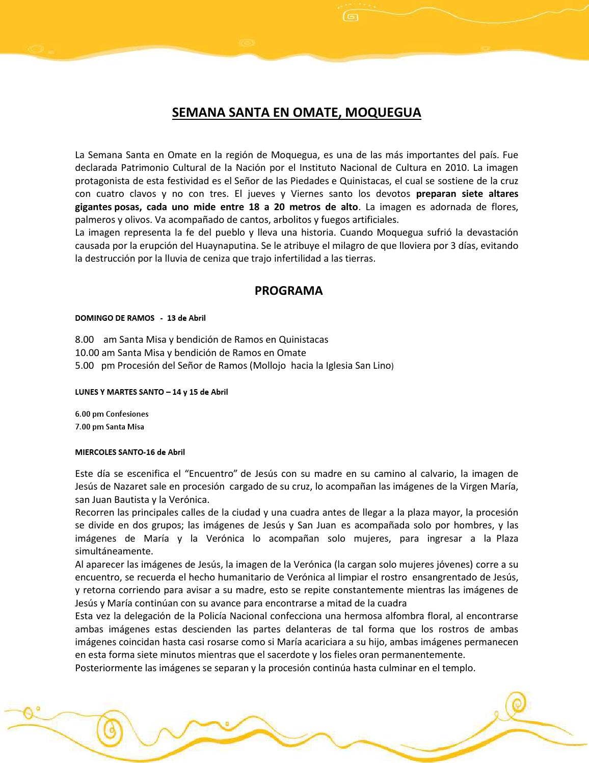 Semana Santa en Moquegua by Visit Peru - Issuu