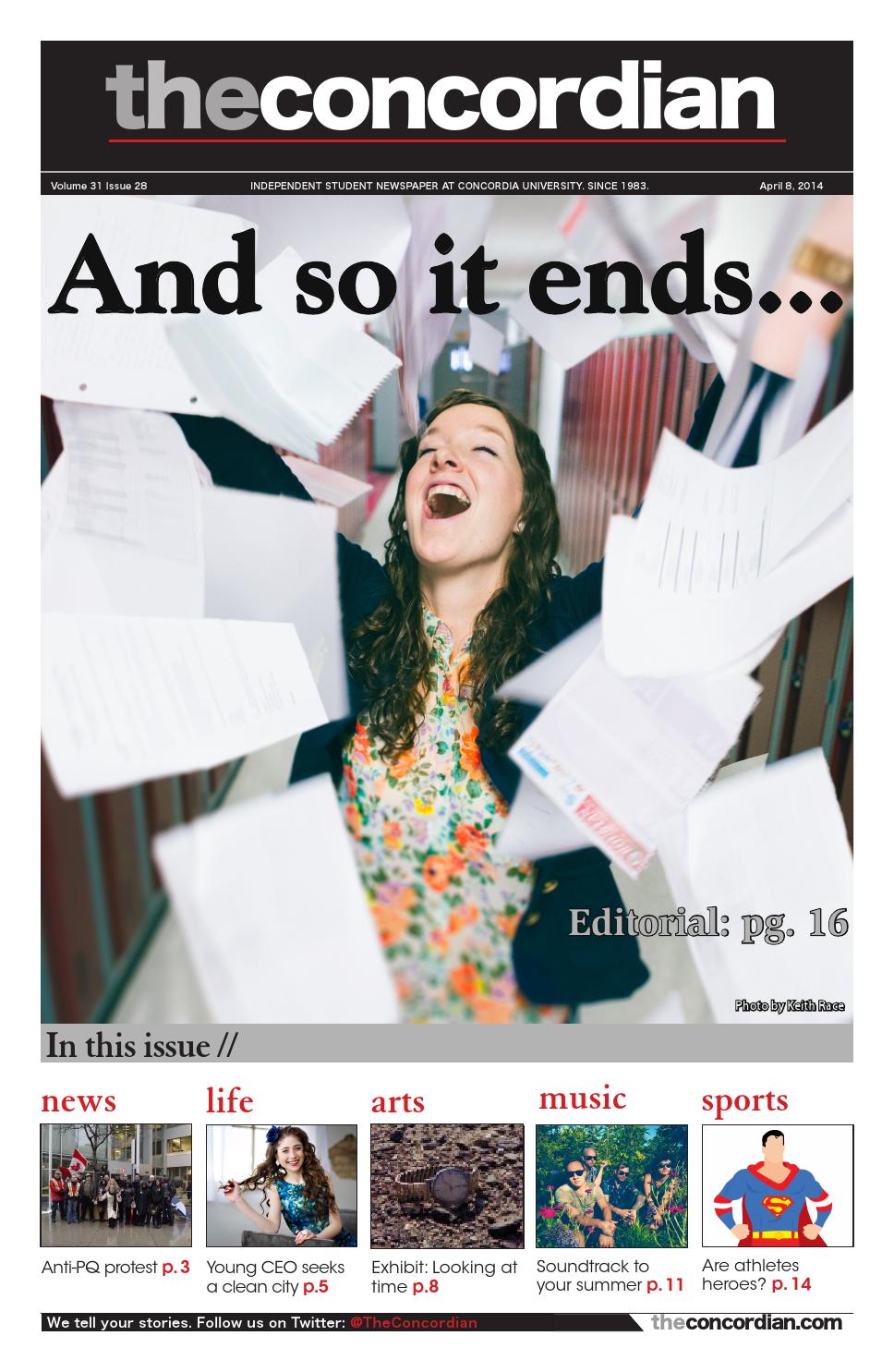 The Concordian Vol. 31 Issue 28 by The Concordian - Issuu