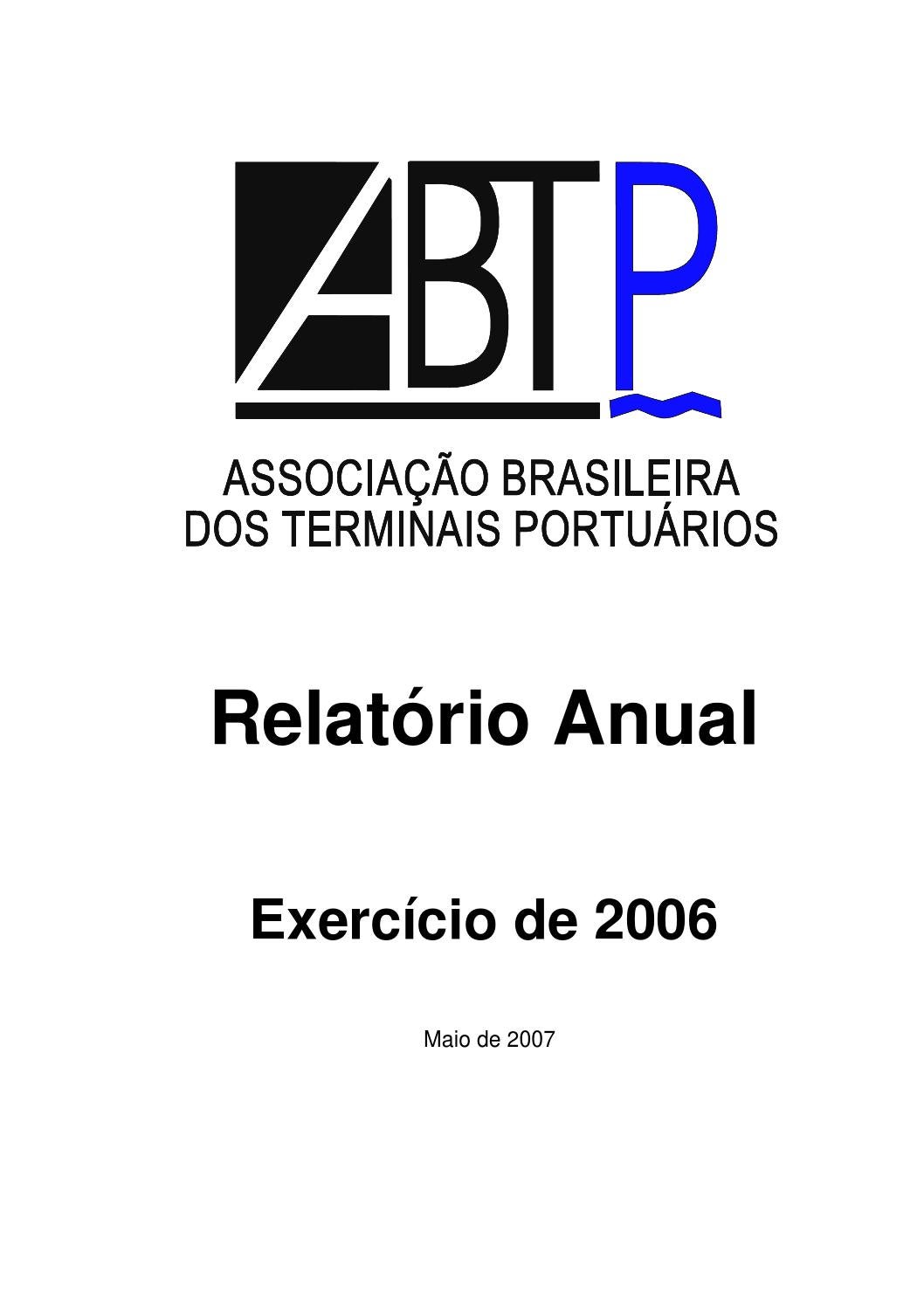 Relatório Anual ABTP - 2006 by Prod - Issuu