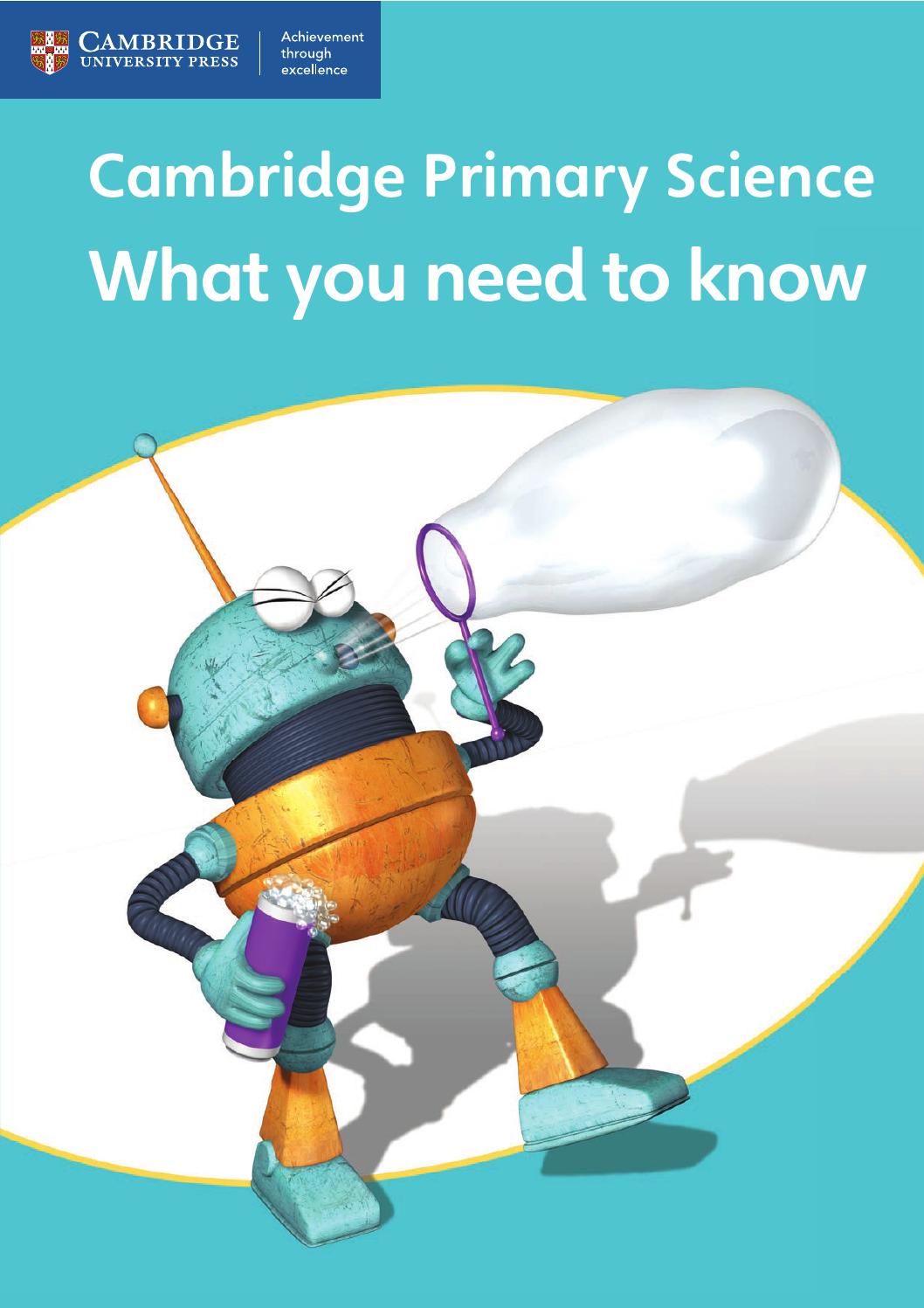 Cambridge Primary Science - What you need to know by Cambridge ...