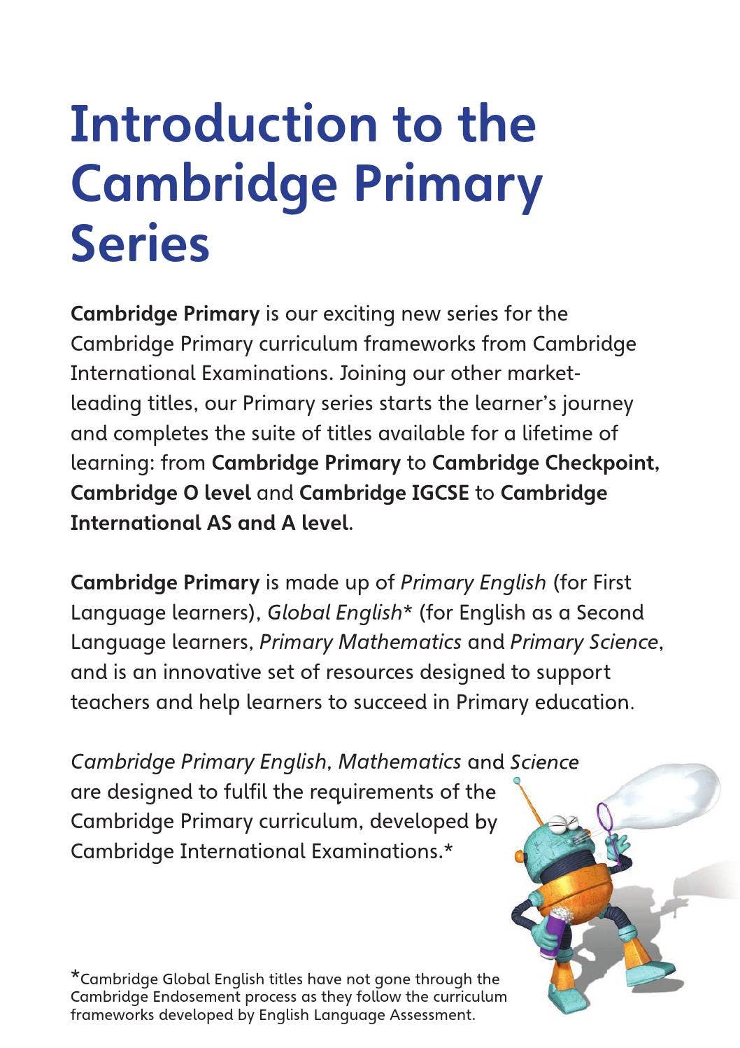 Cambridge Primary Science - What you need to know by Cambridge ...