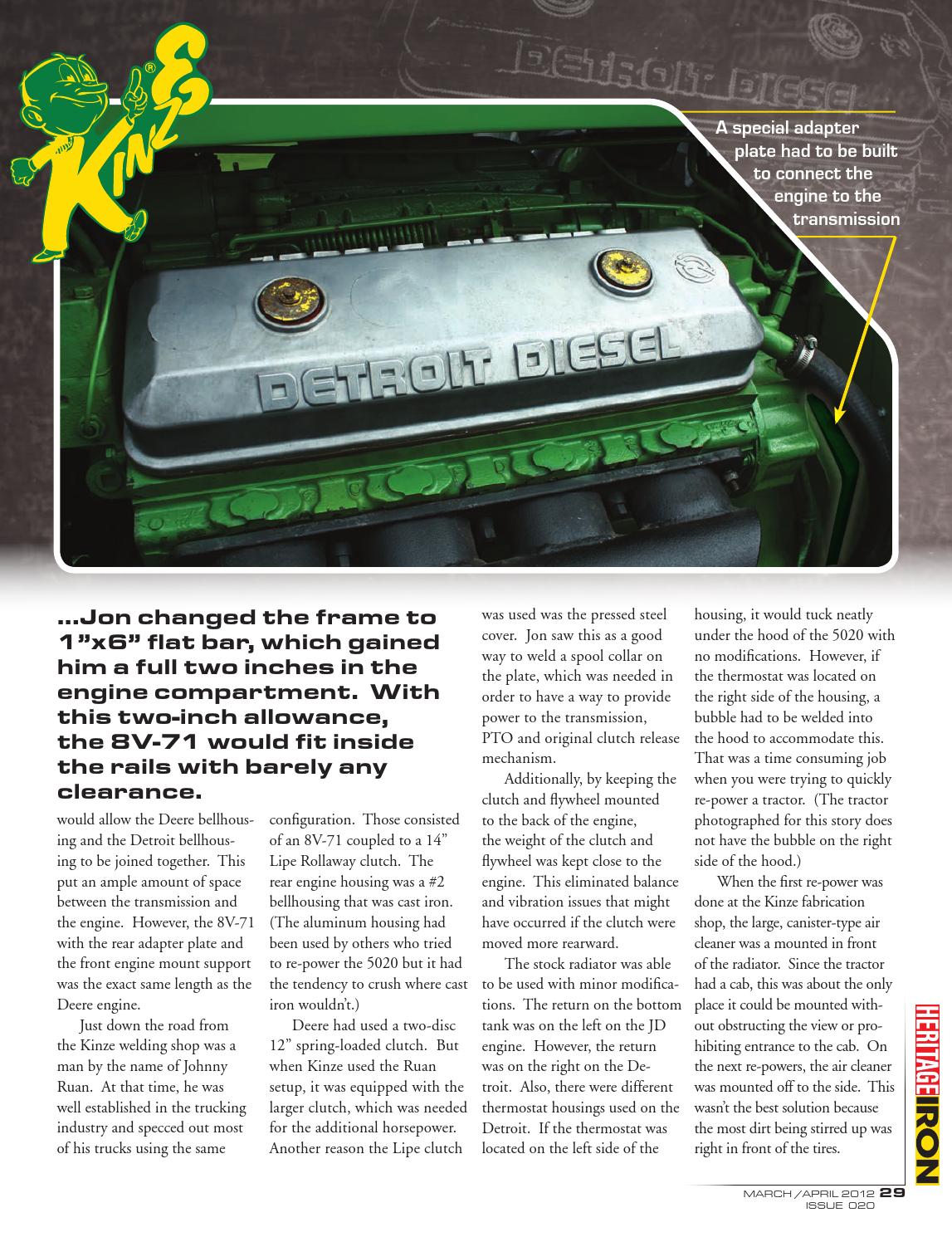 Kinze Repower 5020 by Heritage Iron Magazine - Issuu