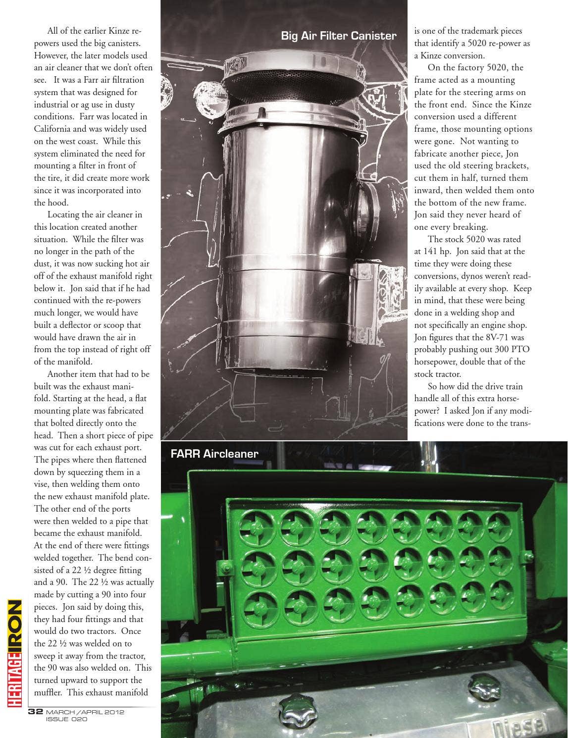 Kinze Repower 5020 by Heritage Iron Magazine - Issuu
