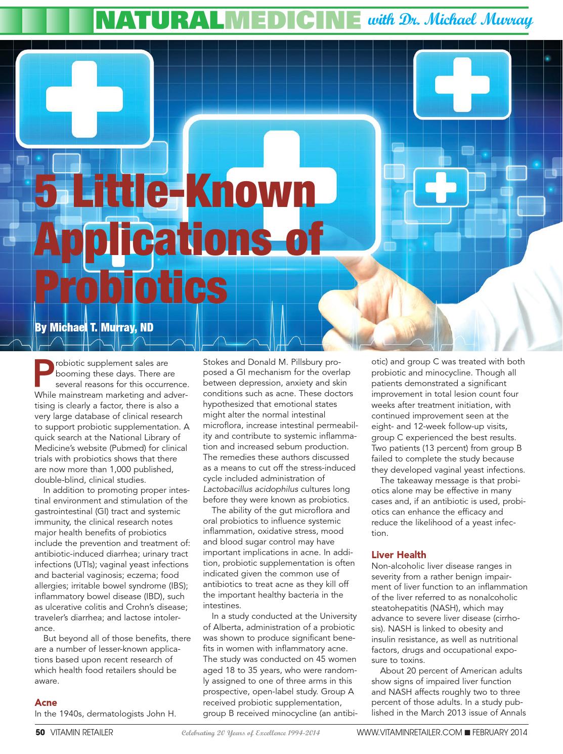 5 Little-Known Applications of Probiotics by American College of ...