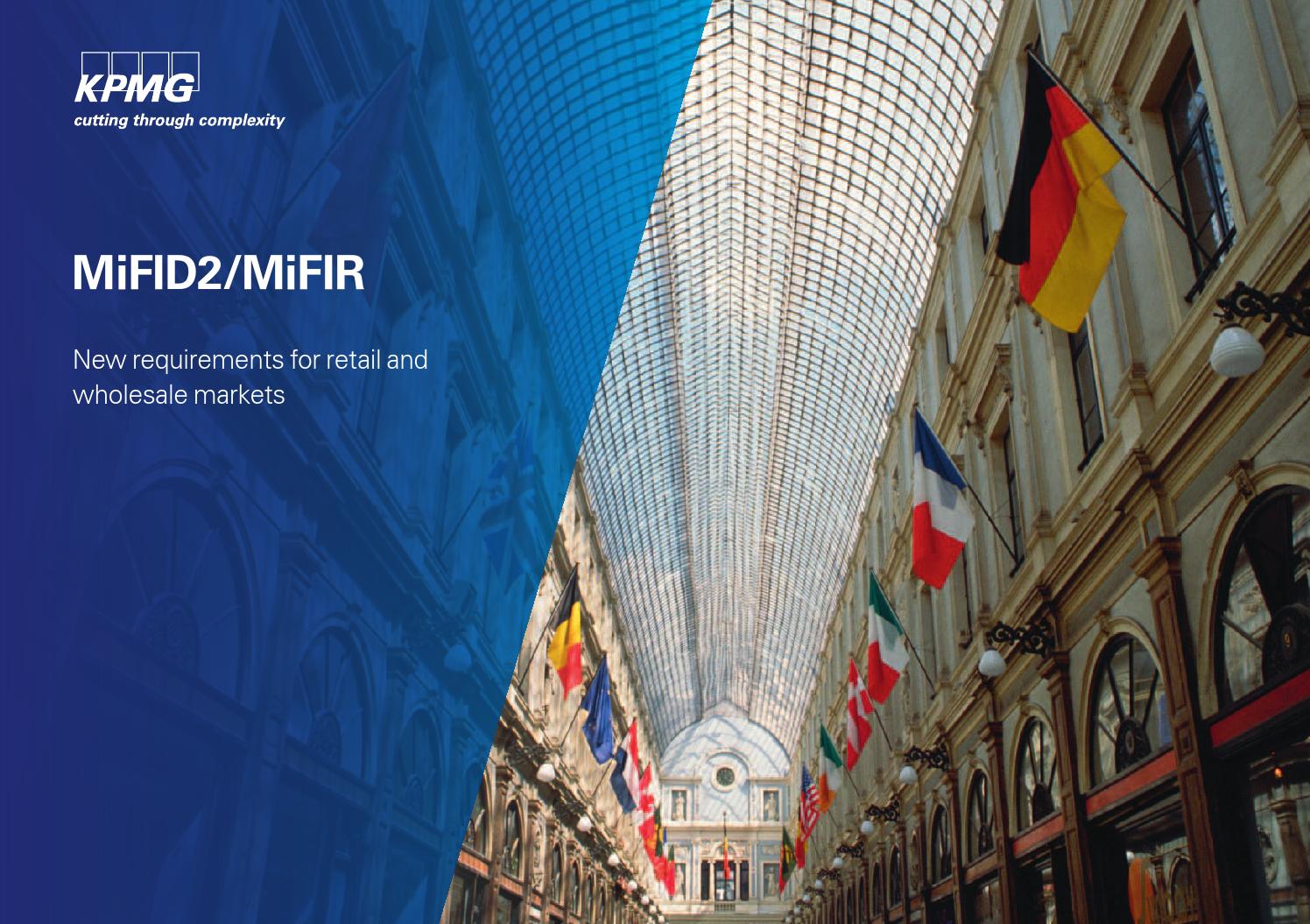 Mifid2 mifir brochure en 2014 kpmg by KPMG AG ...
