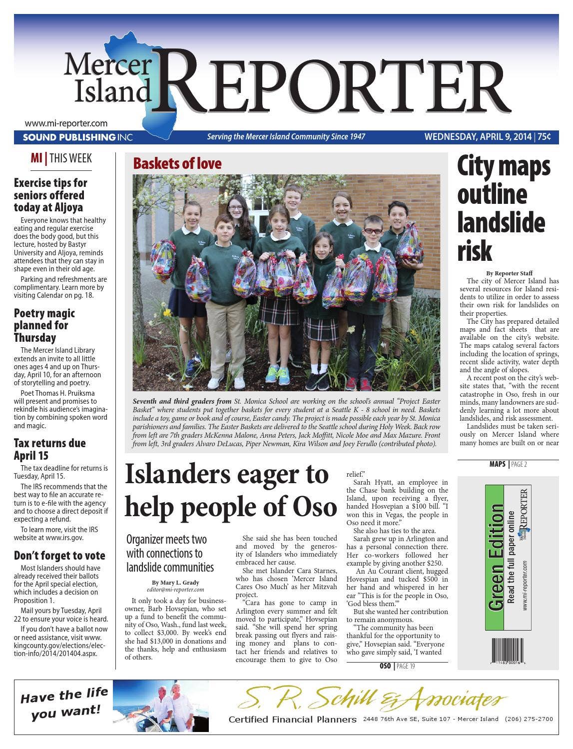 Mercer Island Reporter, April 09, 2014 by Sound Publishing - Issuu