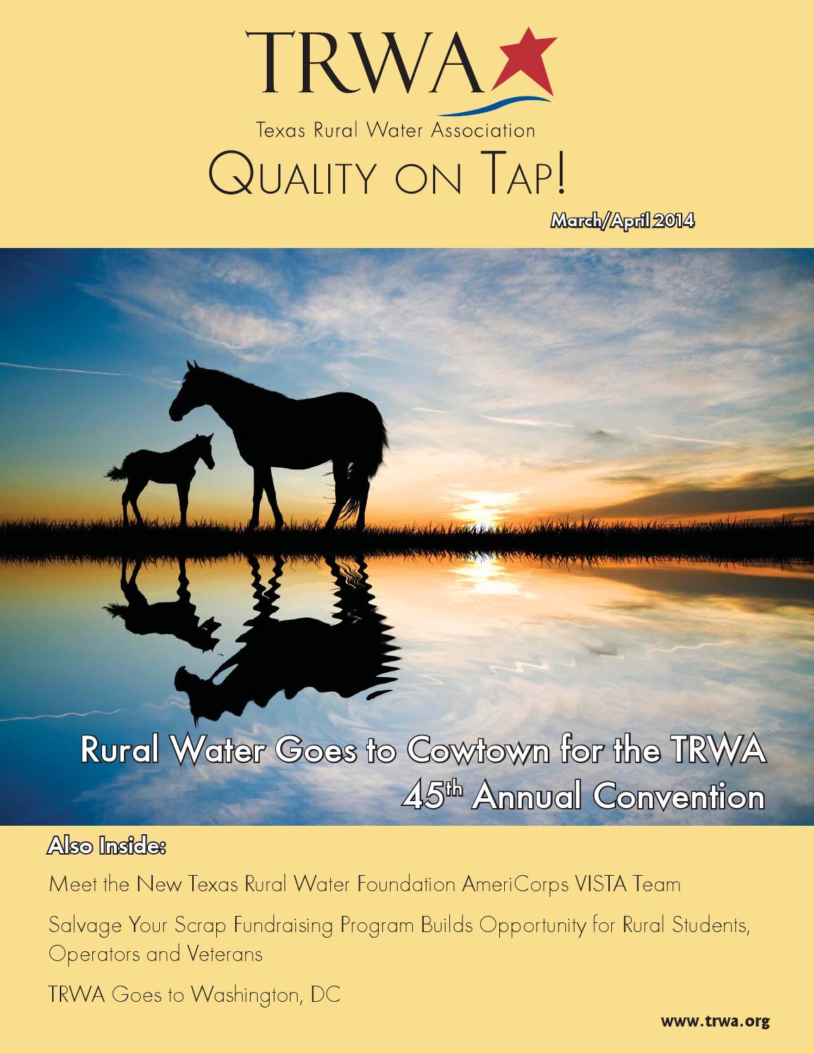 Quality on Tap - March/April 2014 by Texas Rural Water Association - Issuu