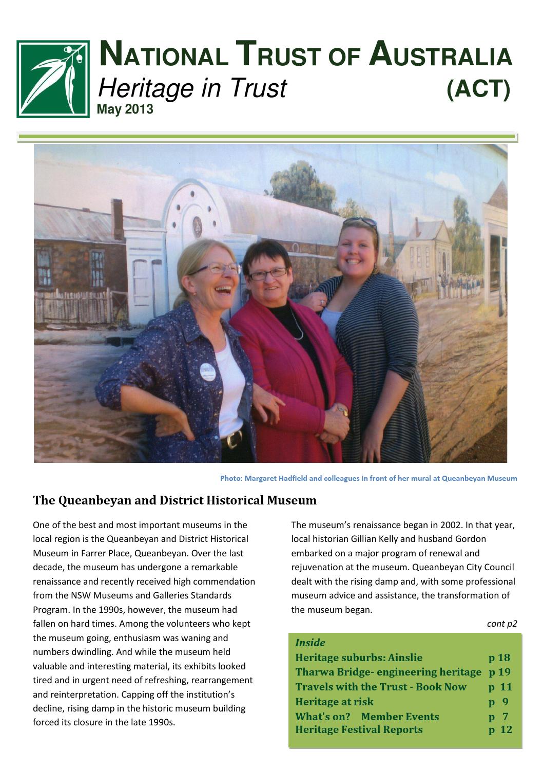 Heritage in Trust May 2013 by The National Trusts in Australia - Issuu