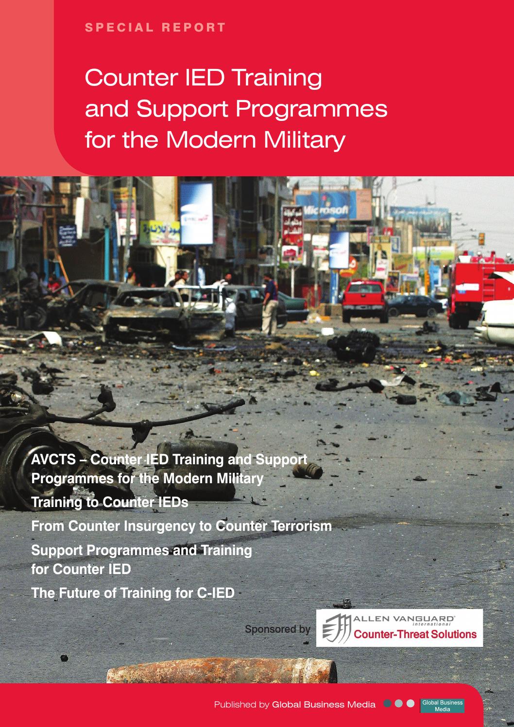 Special Report – Counter IED Training and Support Programmes for Modern ...