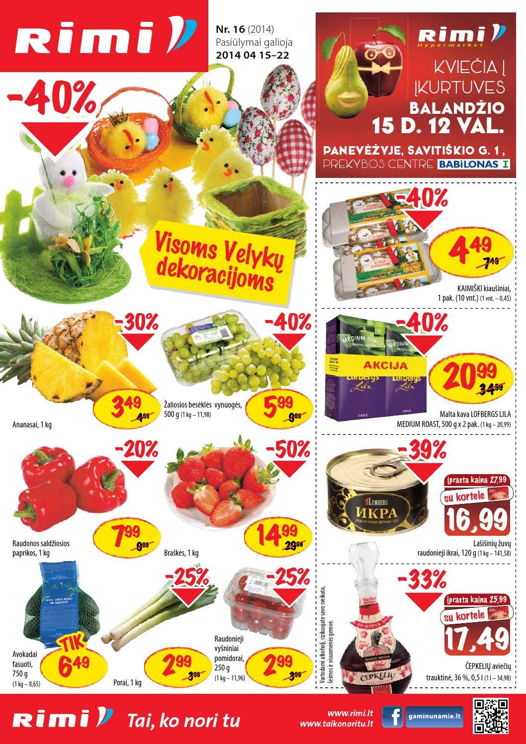 Rimi Hypermarket Nr.16-2014 by Rimi - Issuu