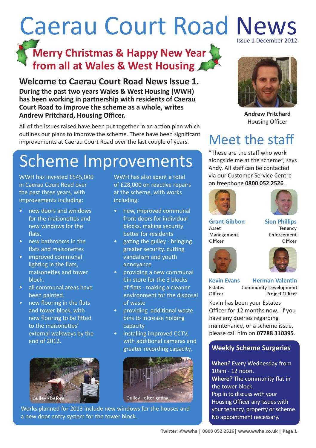 Caerau court road news issue 1 december 2012 by Wales & West Housing ...