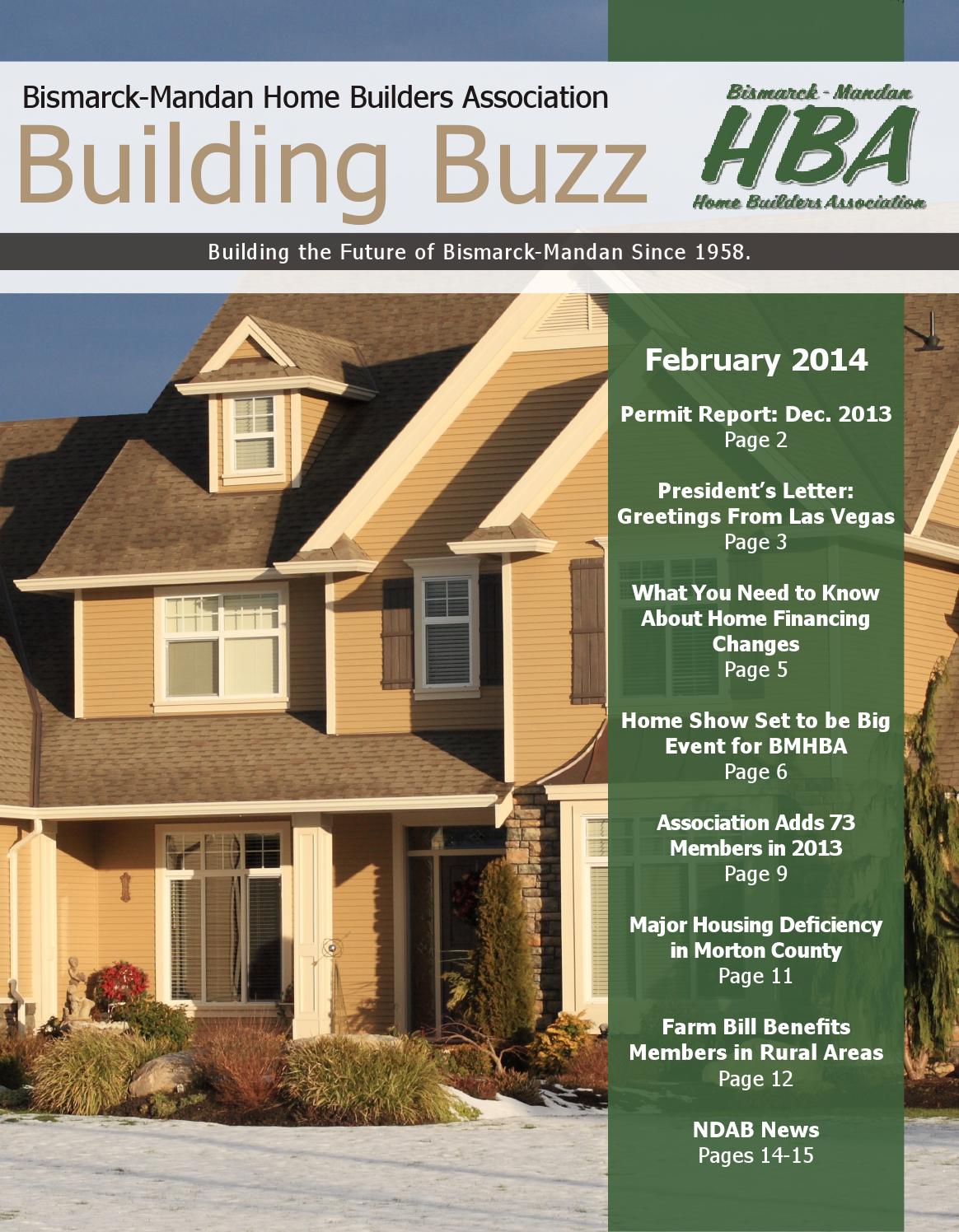 February 2014 Building Buzz by Bismarck-Mandan Home Builders ...