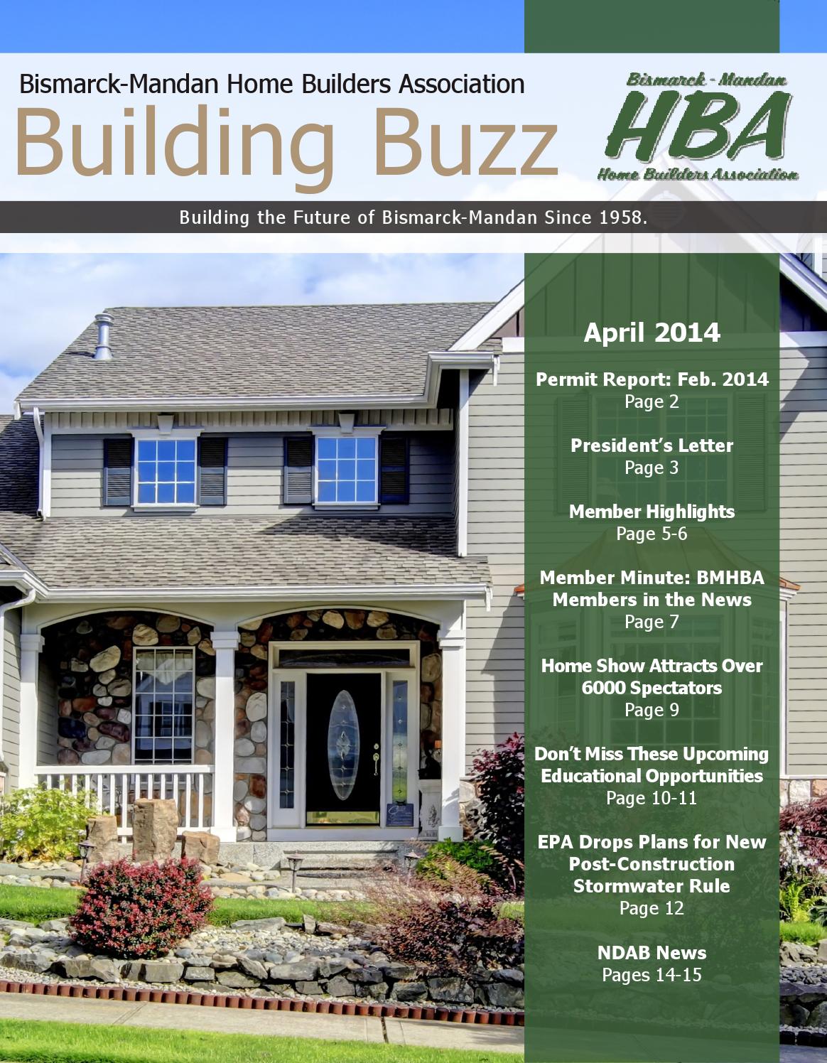 April 2014 Building Buzz by Bismarck-Mandan Home Builders Association ...