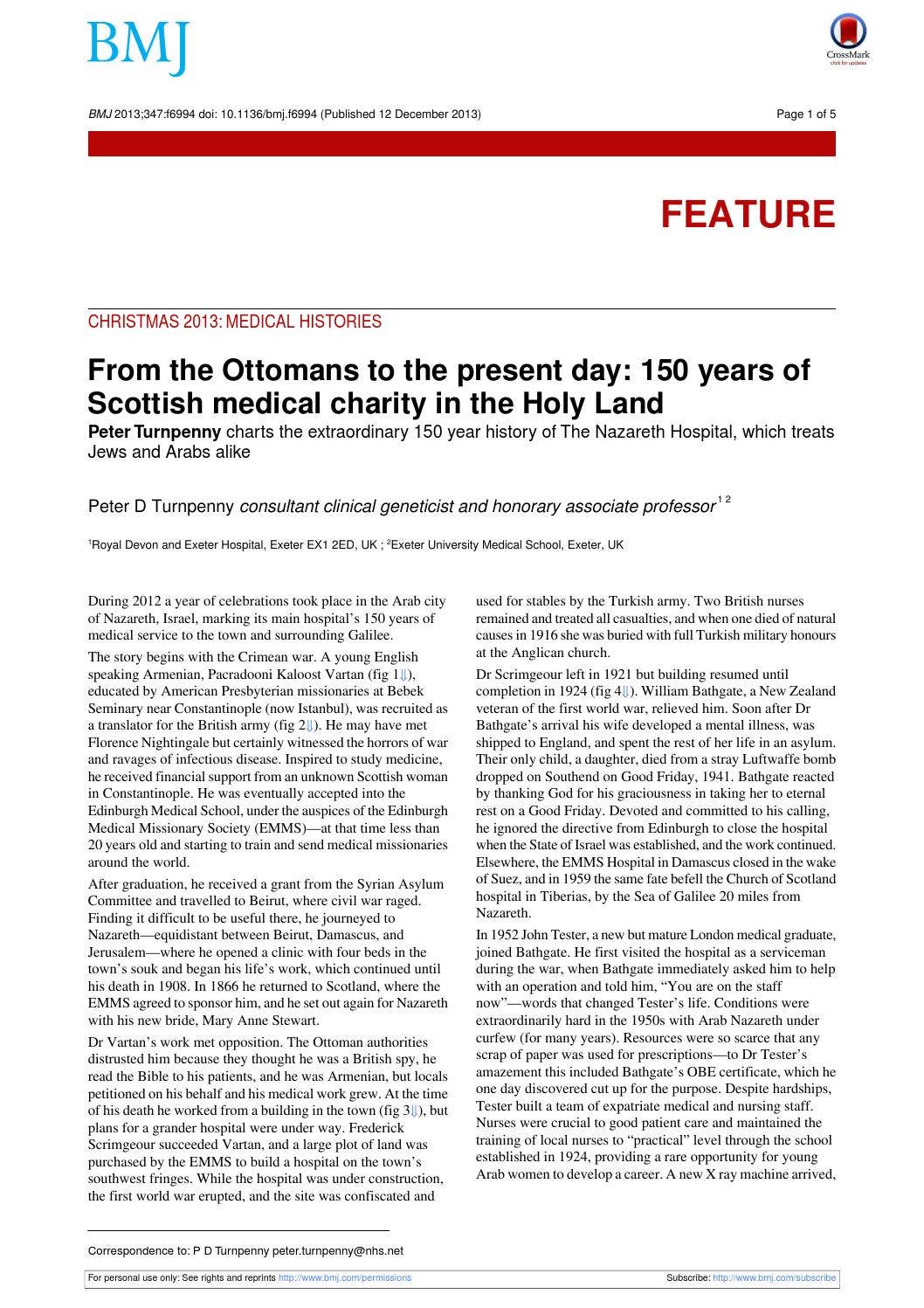 Nazareth Hospital EMMS 150 years on by The Nazareth Trust - Issuu