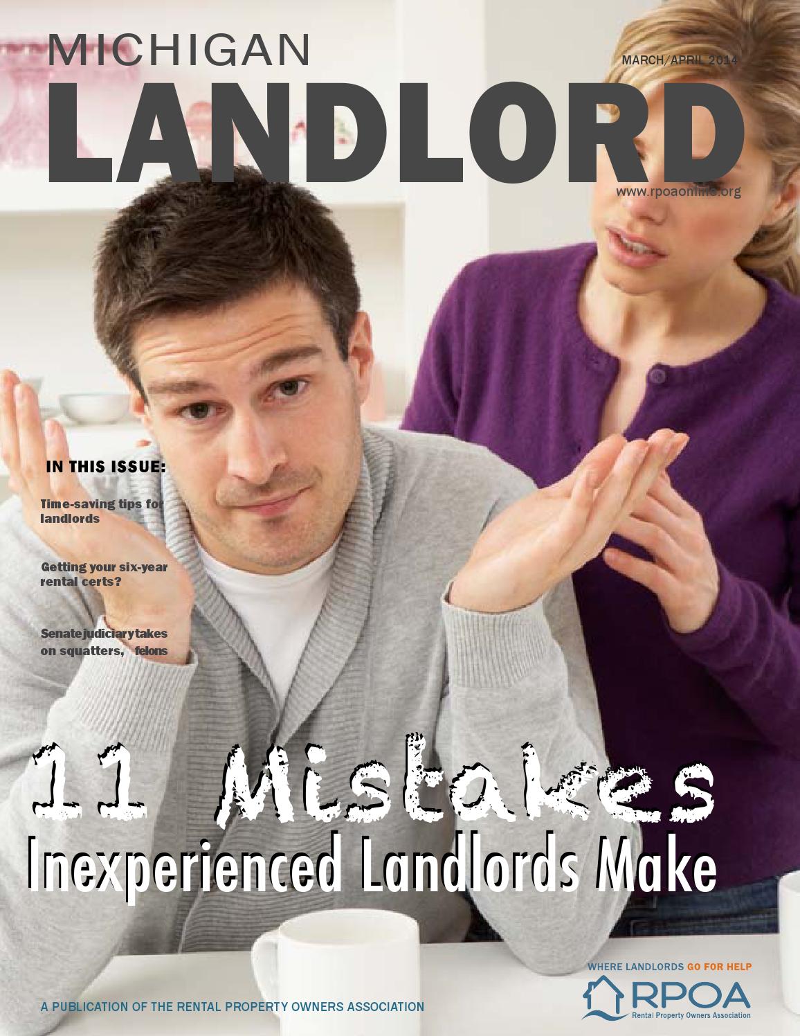 Michigan Landlord Magazine March-April 2014 by RPOA - Issuu