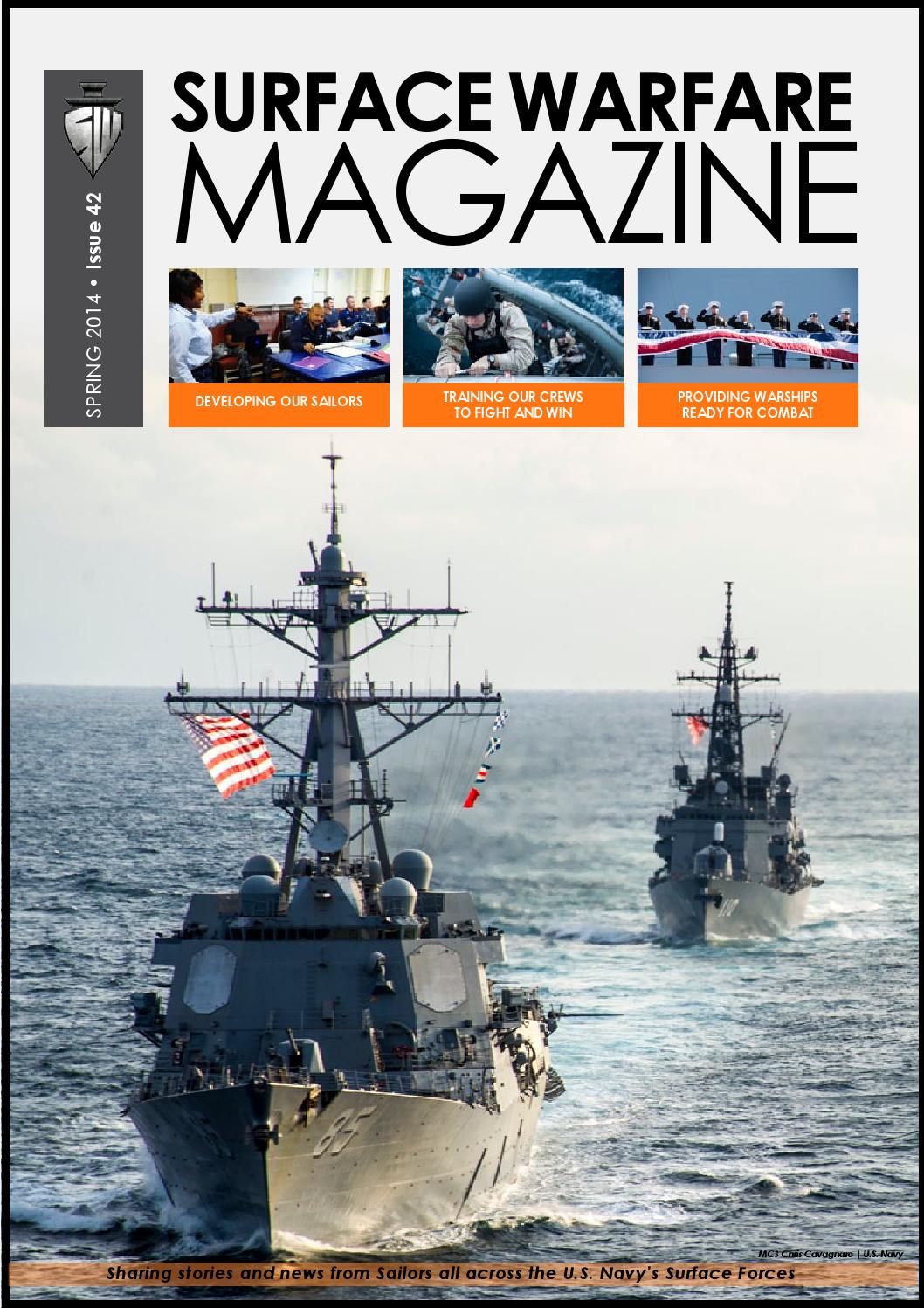 Surface Warfare Magazine - Spring 2014 by Surface Warfare Magazine - Issuu