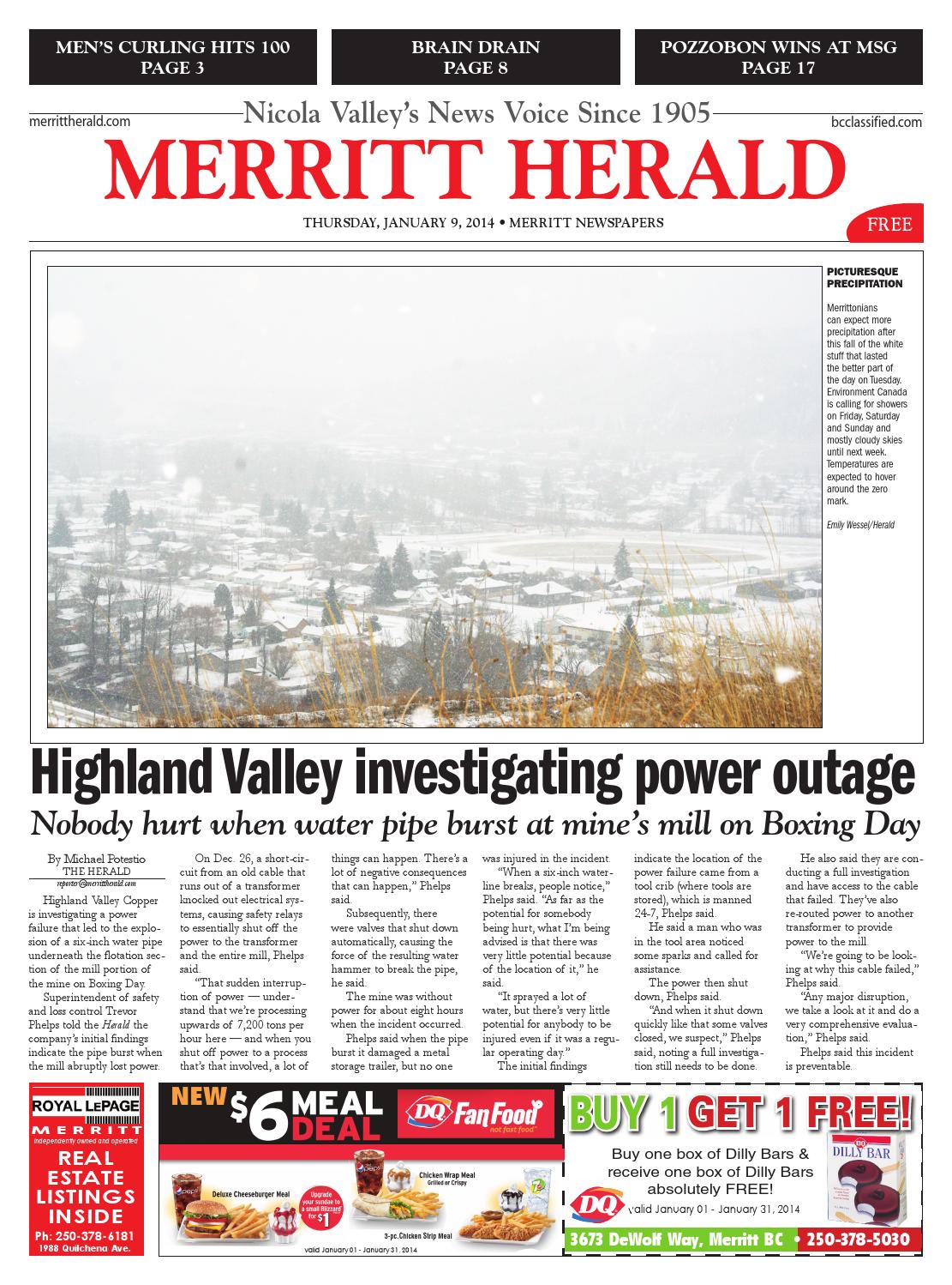 Merritt Herald - January 9, 2014 by Merritt Herald - Issuu