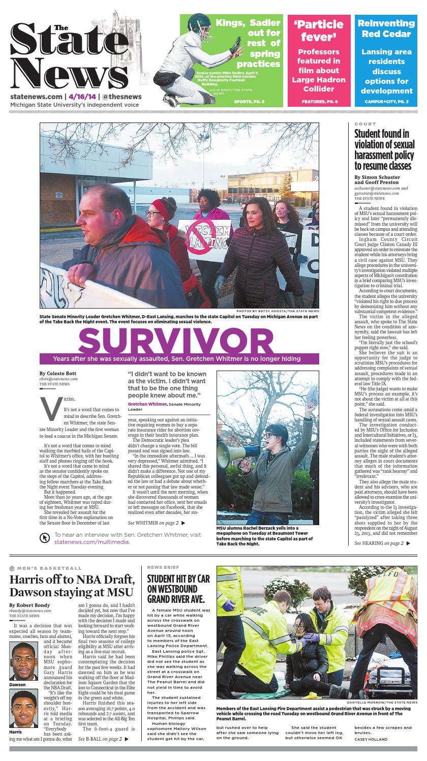 Wednesday April 16, 2014 by The State News - Issuu