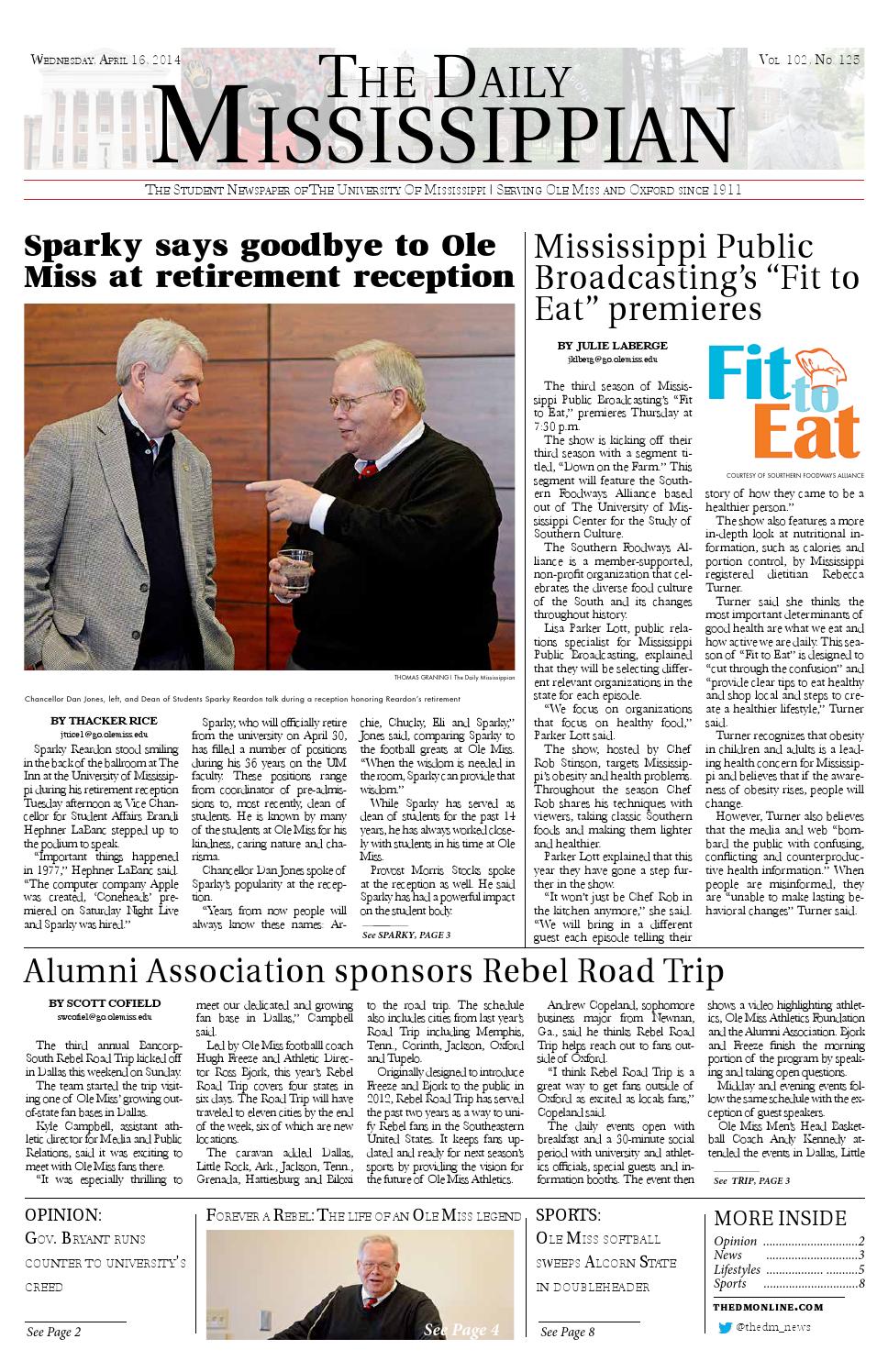 The Daily Mississippian April 16 2014 By The Daily Mississippian Issuu