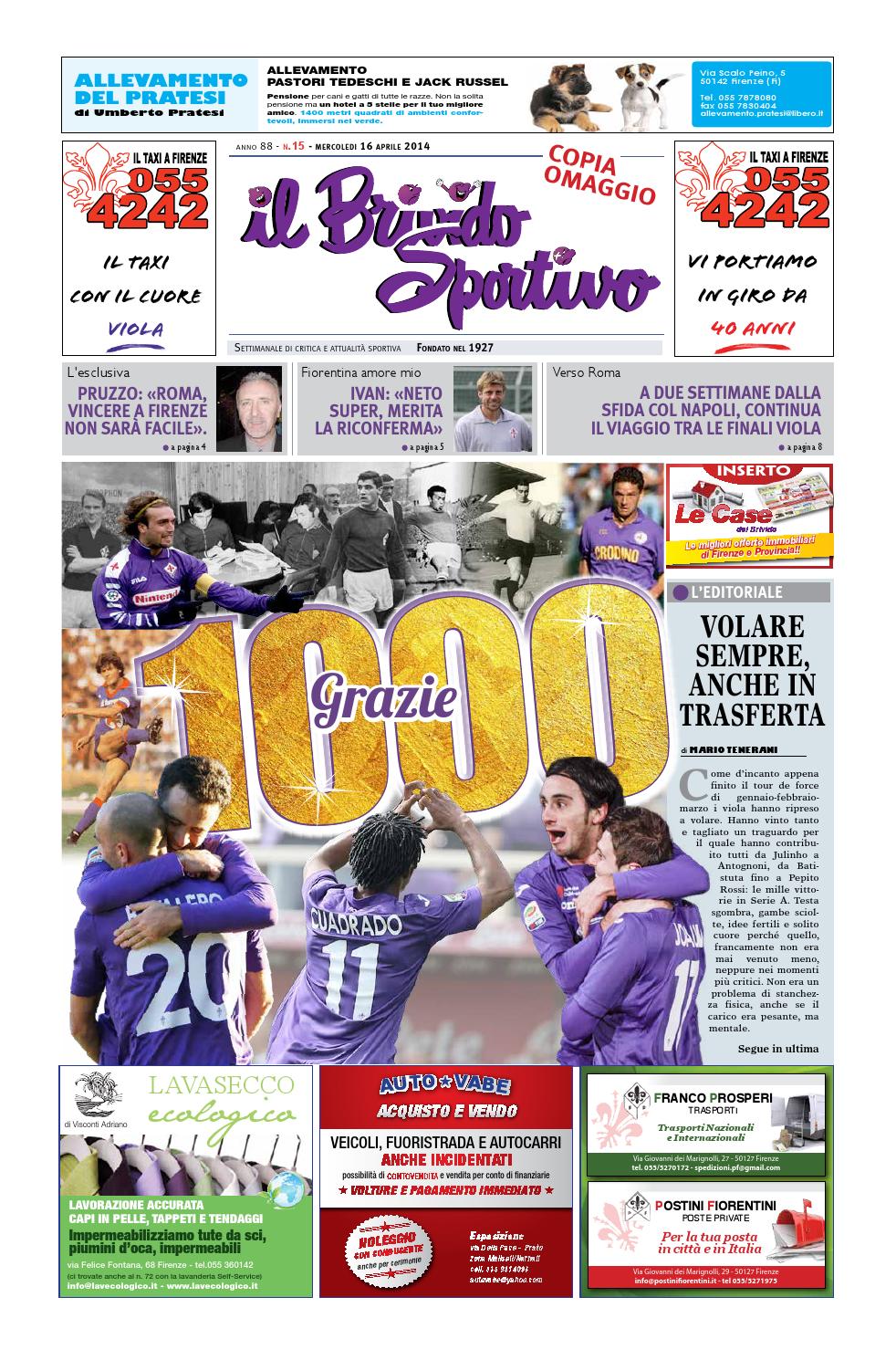 Il Brivido Sportivo N 15 Del 16 Aprile 2014 By Sportmedia Group Issuu