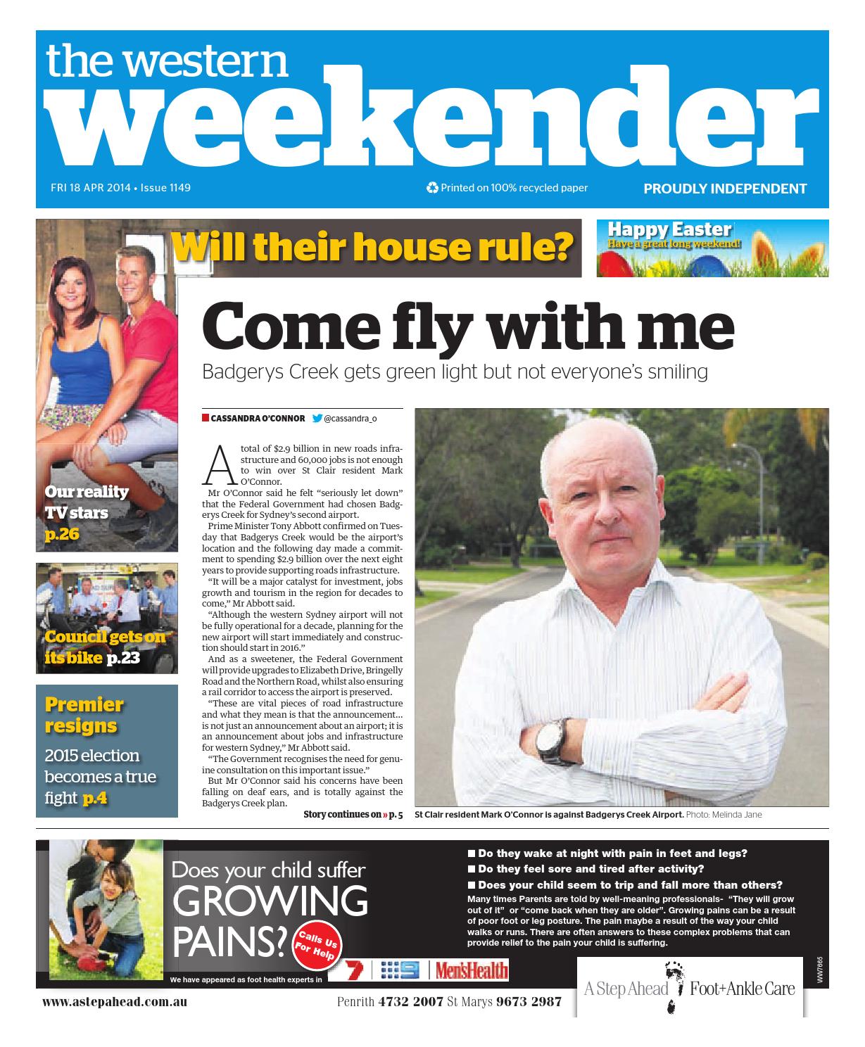 Weekender April 18 by Western Sydney Publishing Group - Issuu