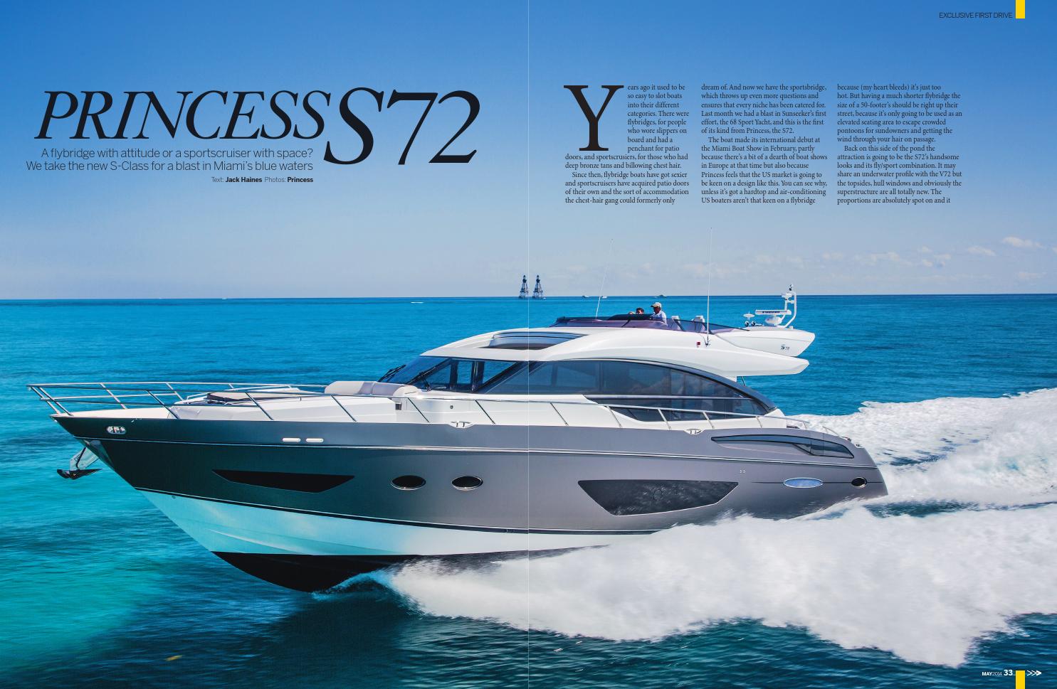 Princess S72 MBY First Drive by Princess Motor Yacht Sales - Issuu