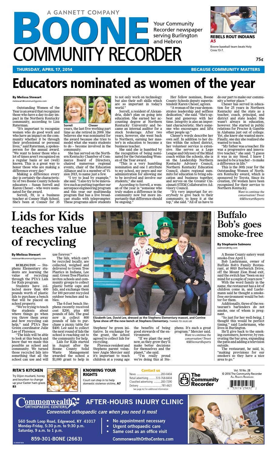 Boone community recorder 041714 by Enquirer Media - Issuu