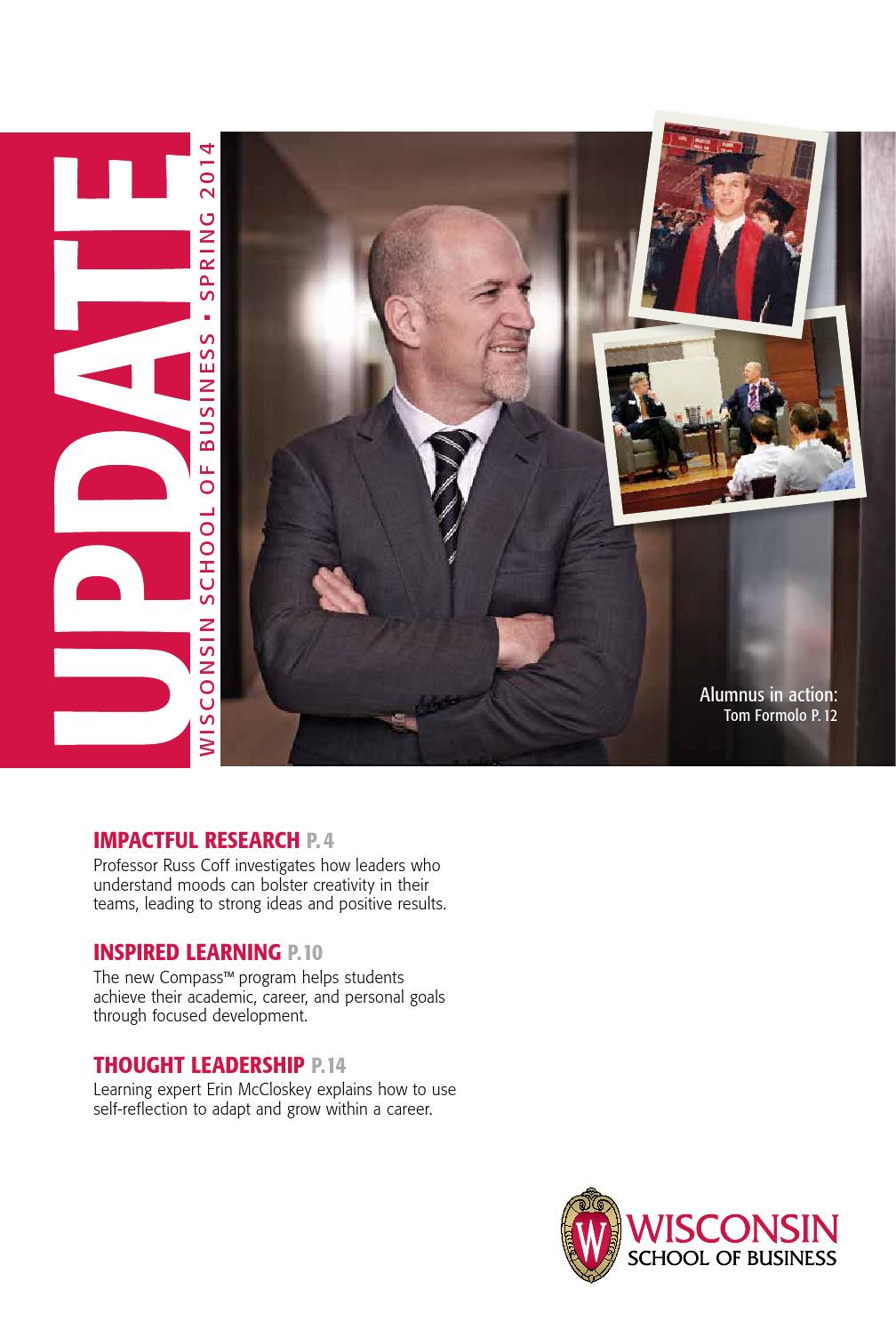 Update Spring 2014 by University of Wisconsin-Madison School of ...