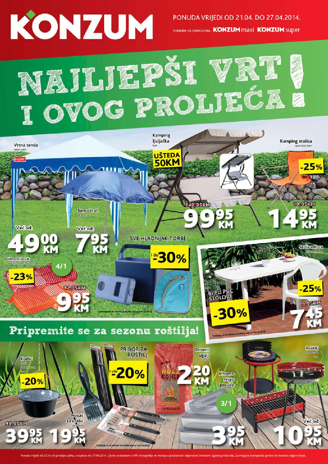 Konzum katalog sve za vrt do 27 04 2014 by Catalog.ba - Issuu