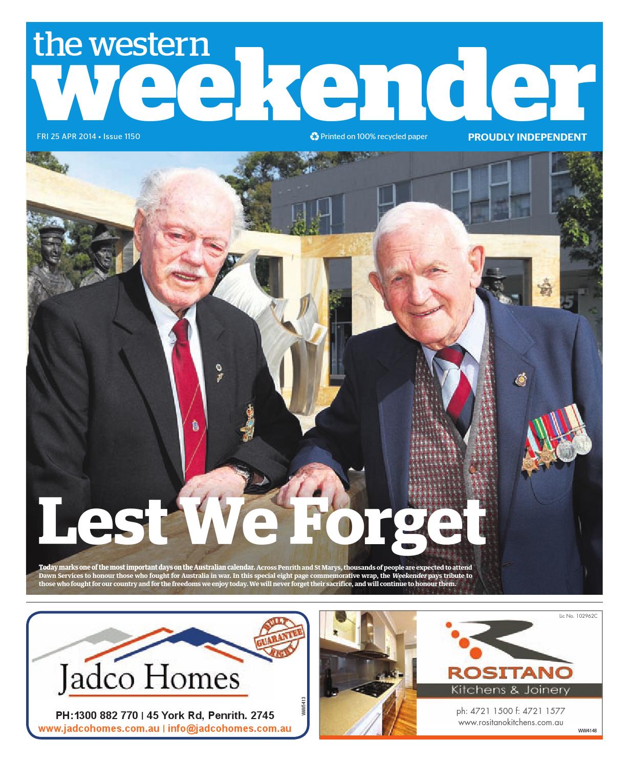 Western Weekender April 25 by Western Sydney Publishing Group - Issuu