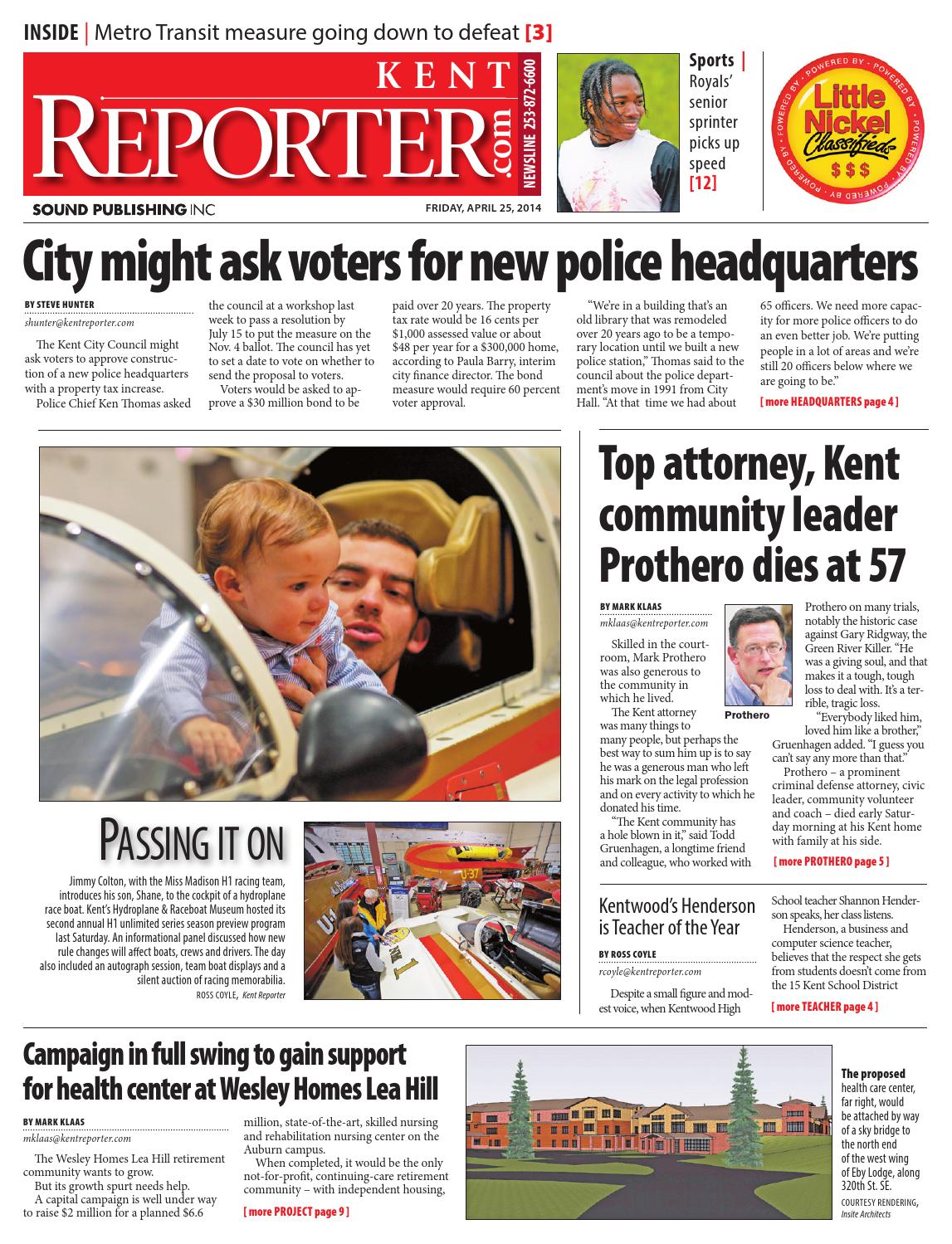 Kent Reporter, April 25, 2014 by Sound Publishing - Issuu